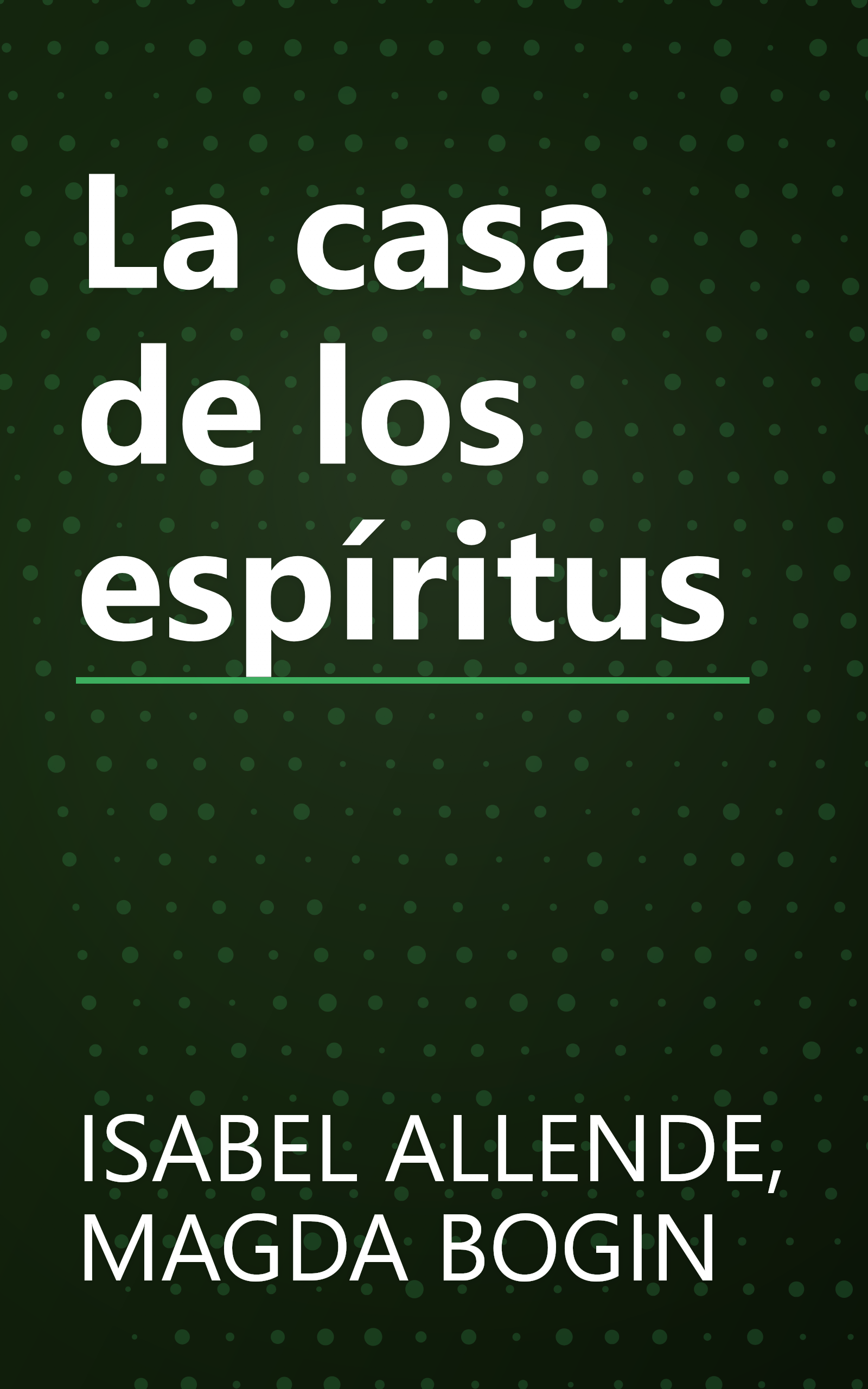 La casa de los espíritus book cover