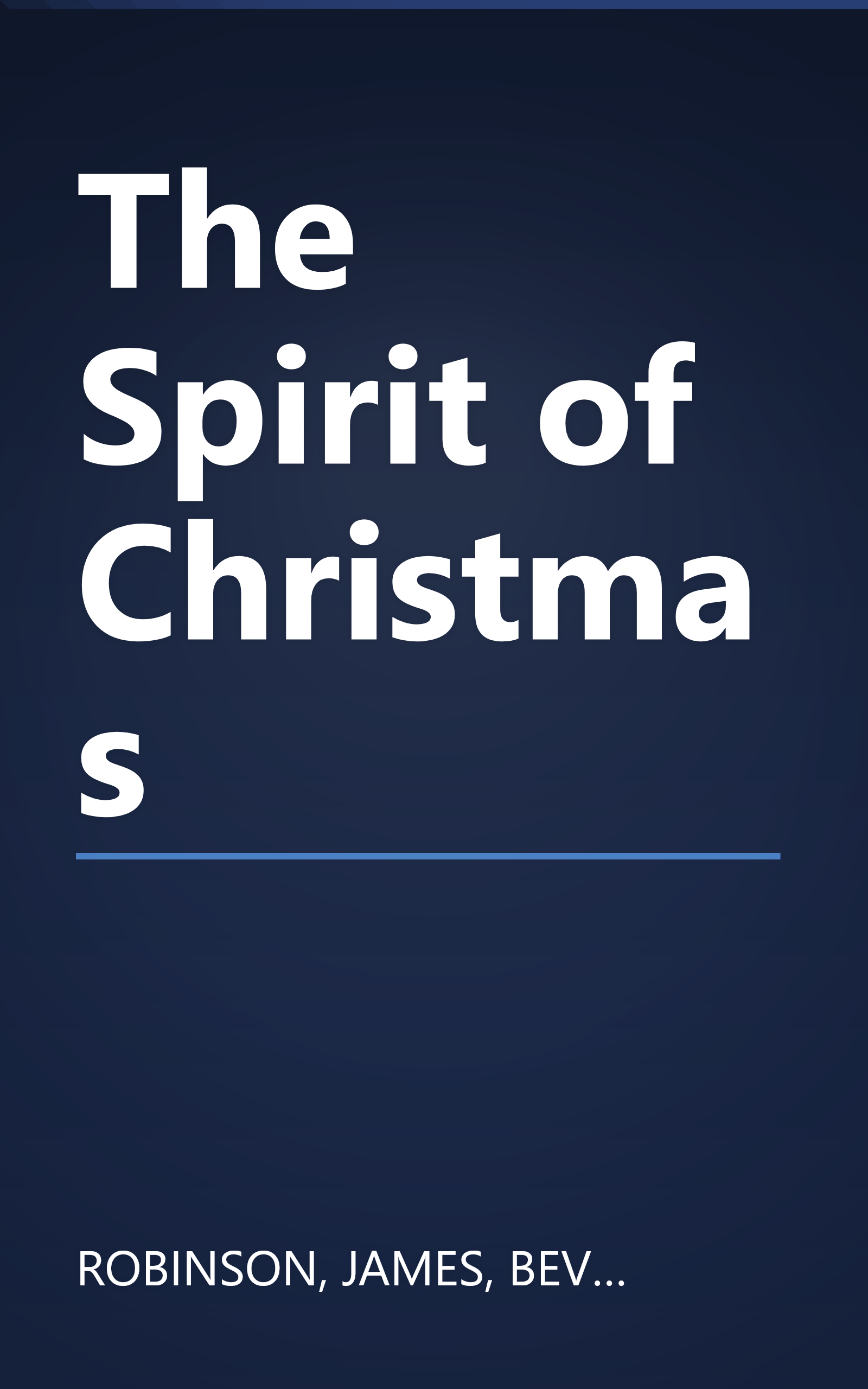 The Spirit of Christmas book cover