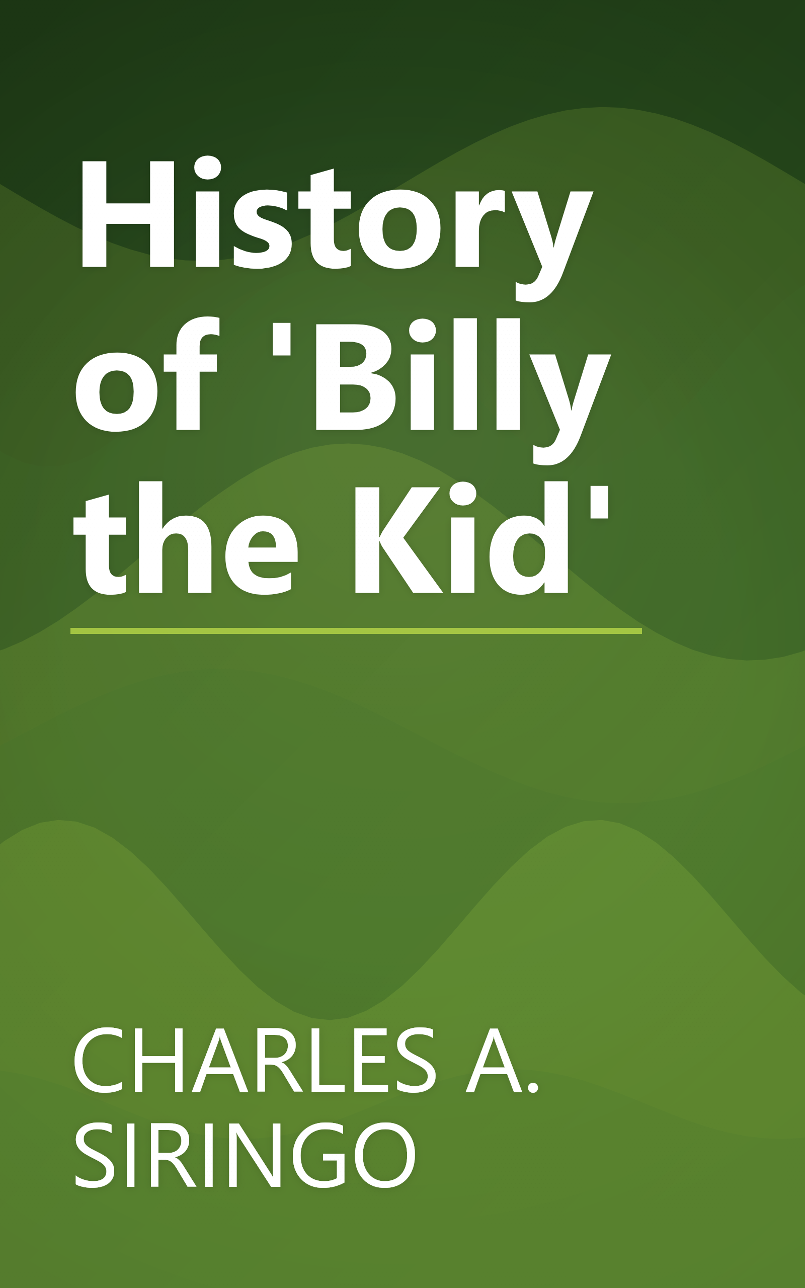 History of 'Billy the Kid' book cover