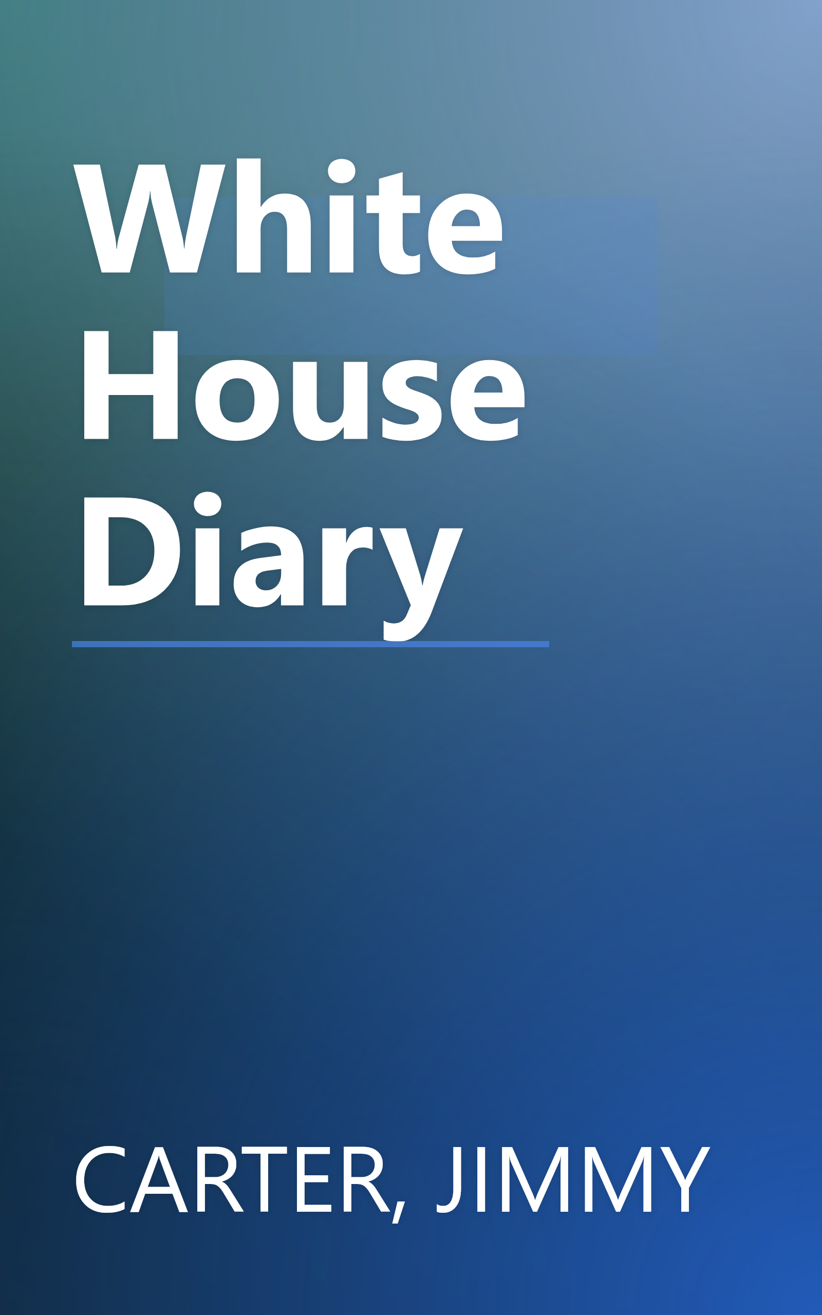 White House Diary book cover