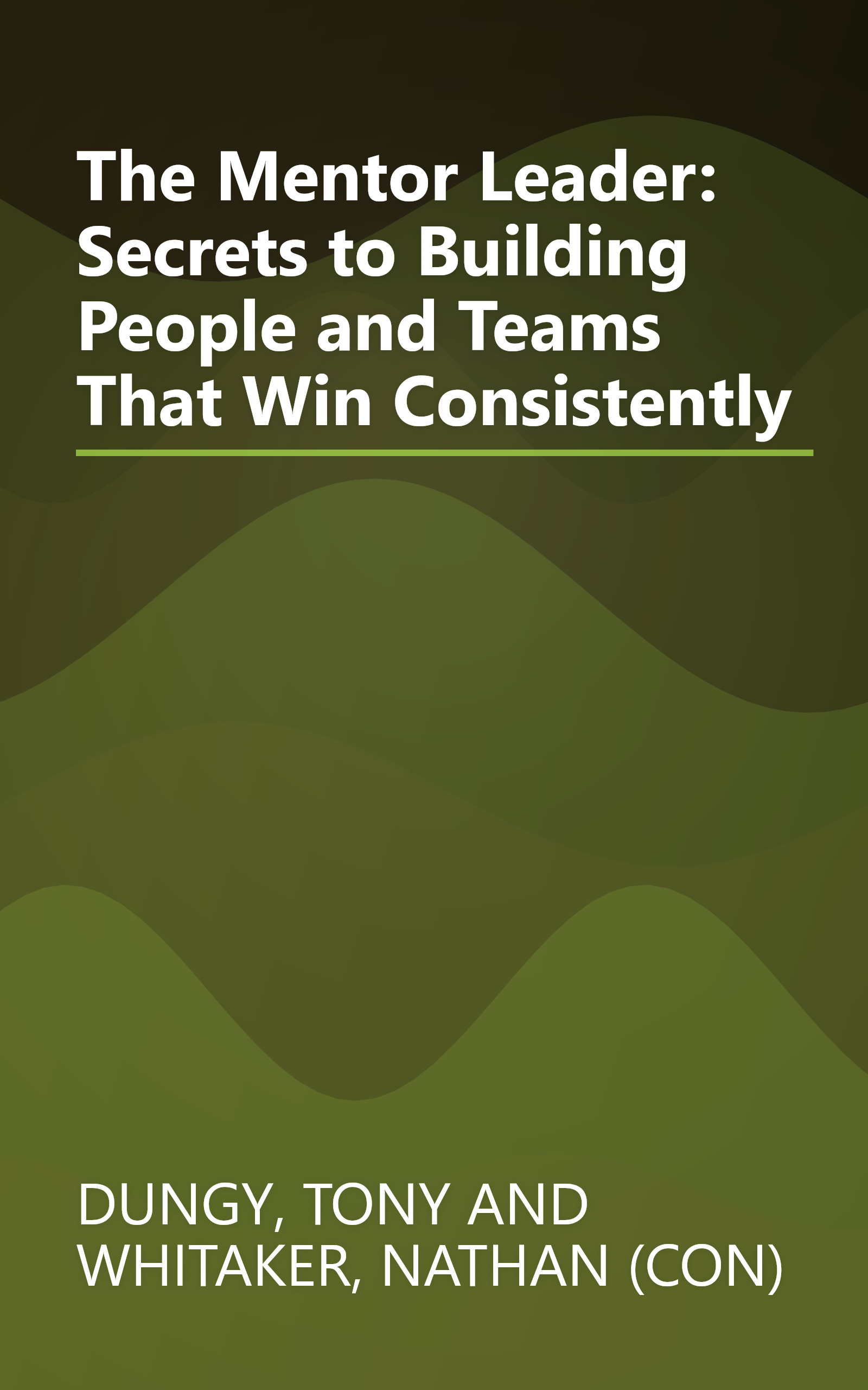 The Mentor Leader: Secrets to Building People and Teams That Win Consistently book cover