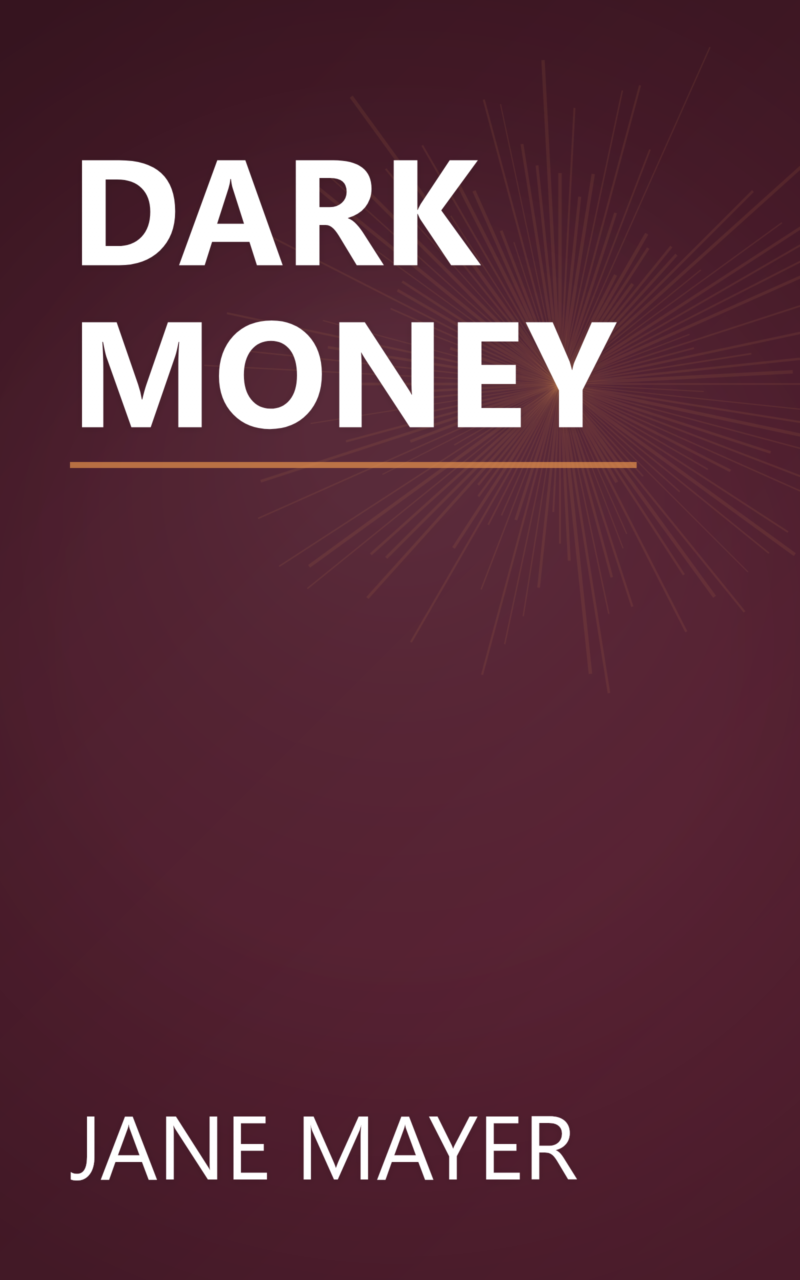 DARK MONEY book cover