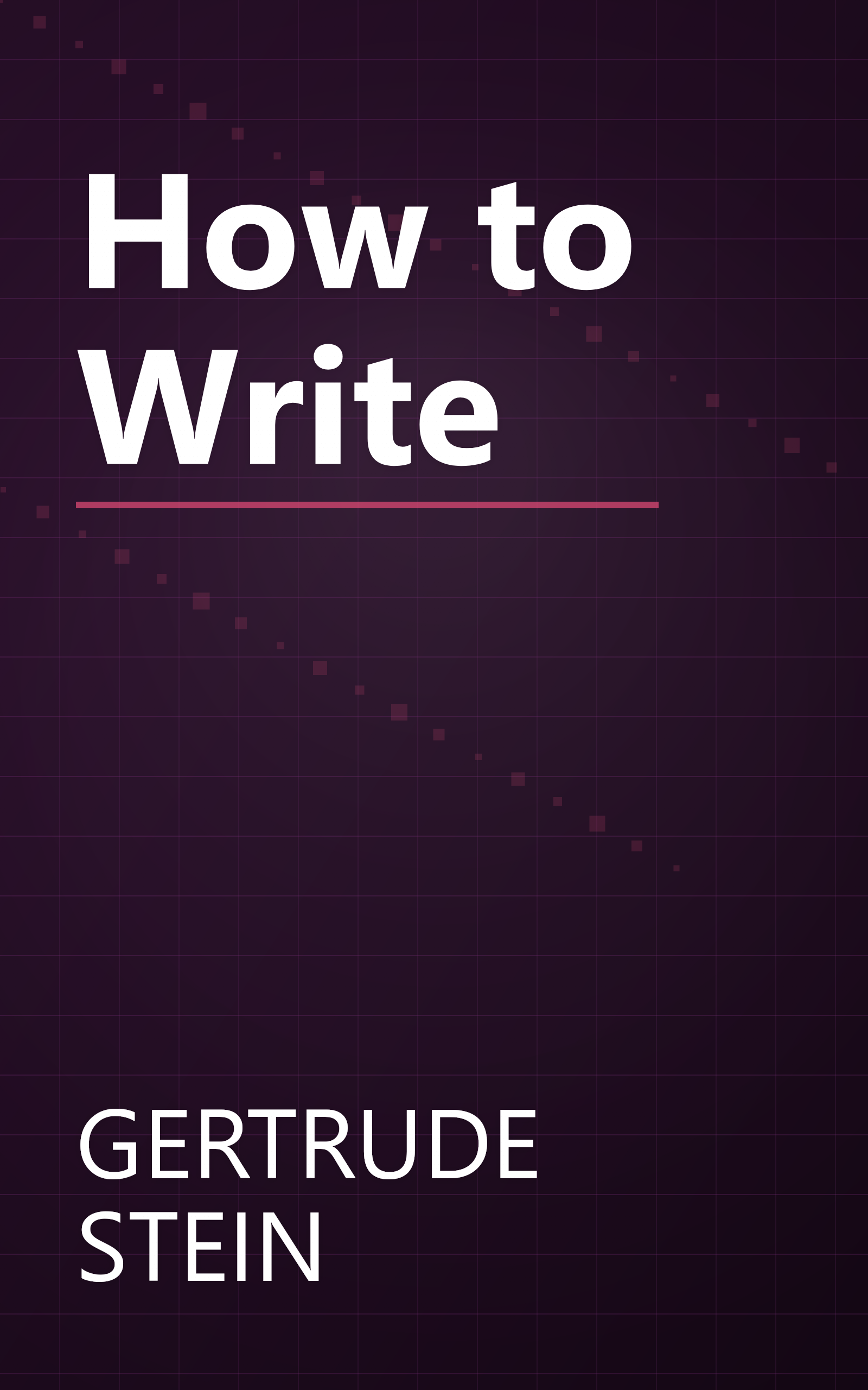 How to Write book cover