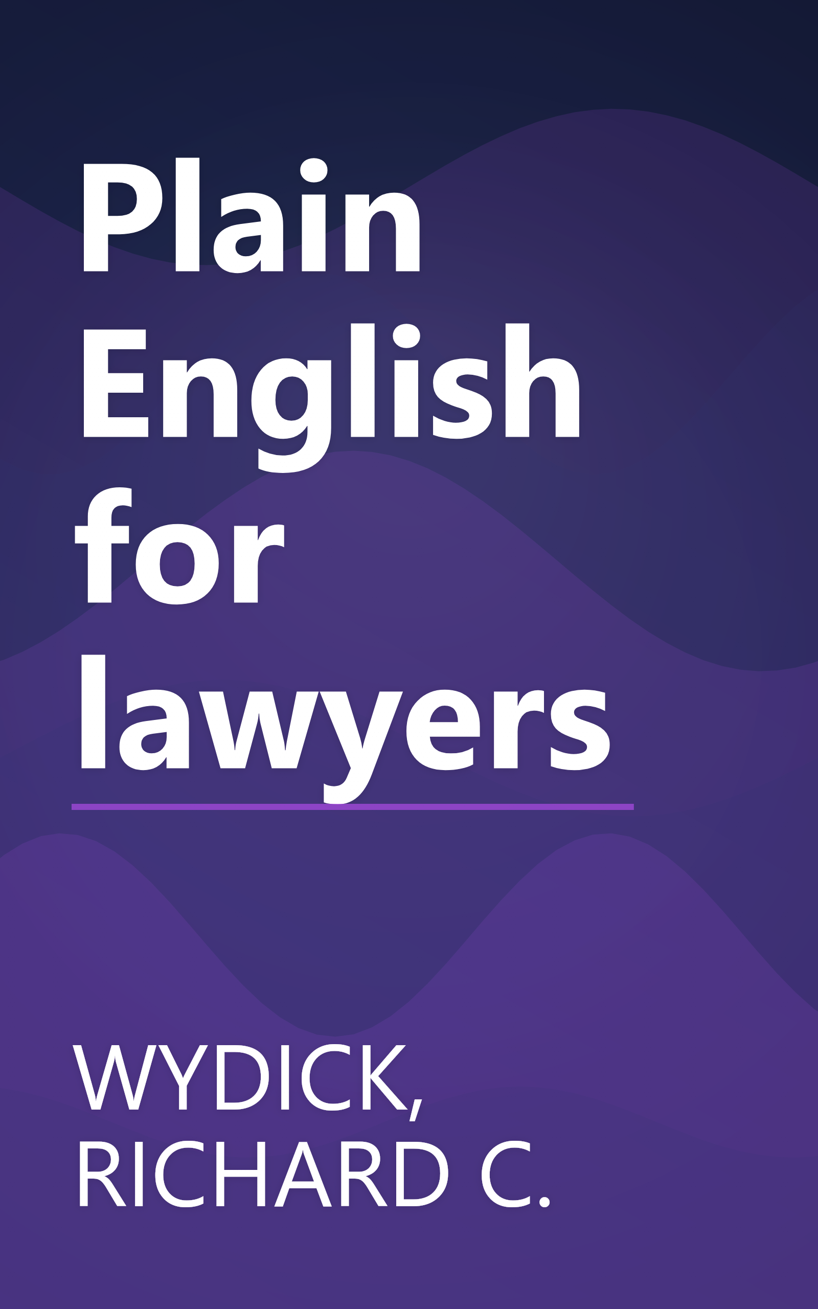 Plain English for lawyers book cover
