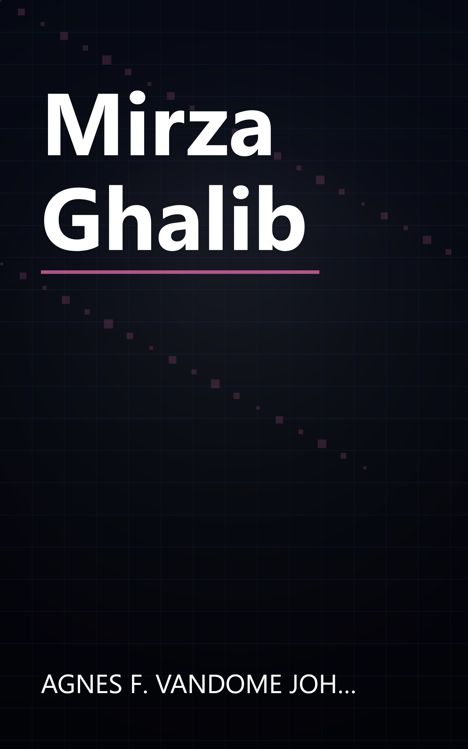 Mirza Ghalib book cover