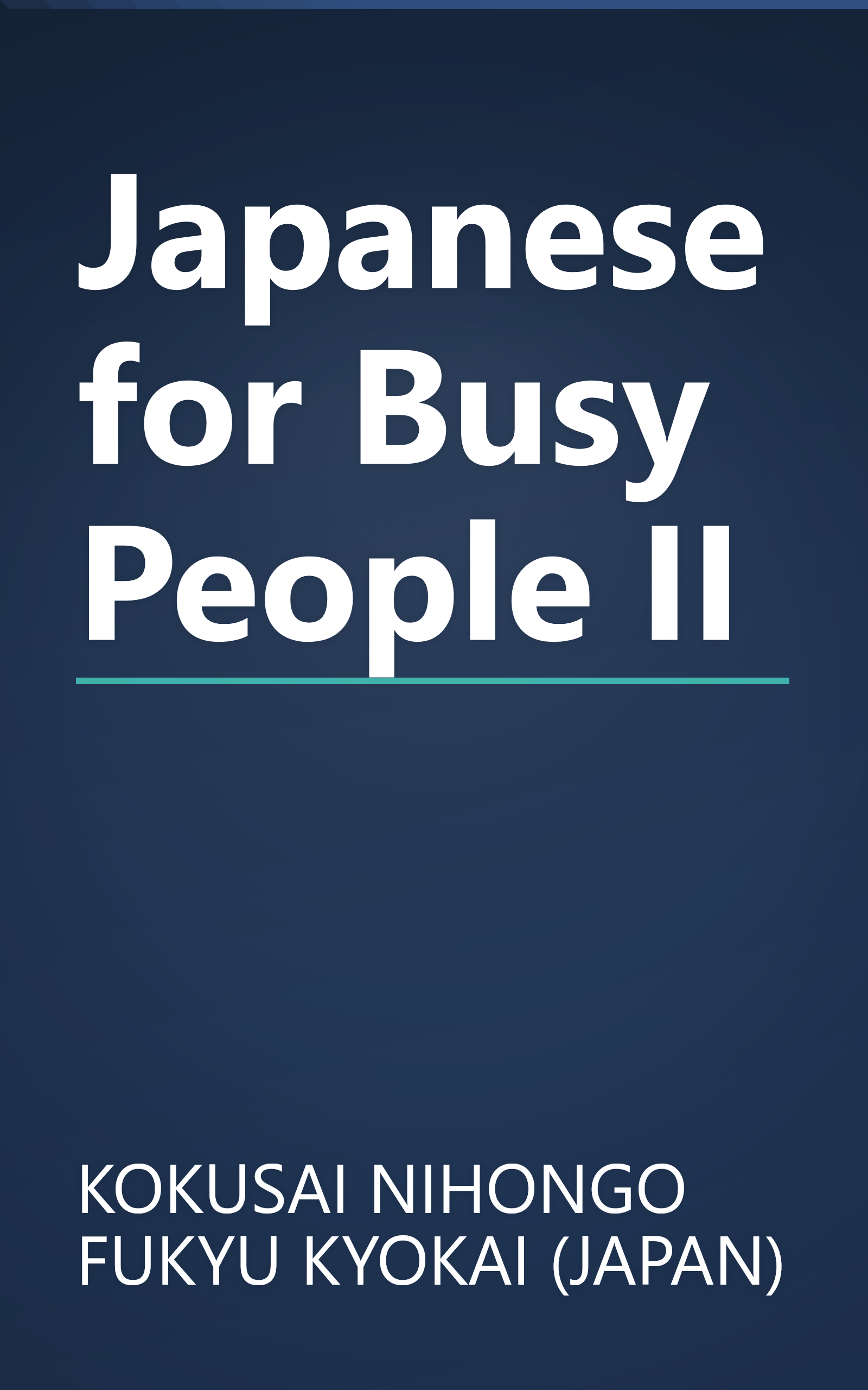 Japanese for Busy People II book cover