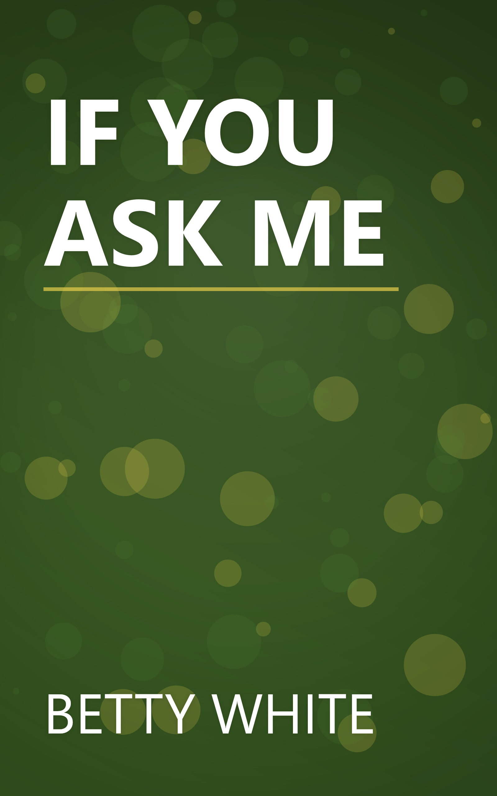 IF YOU ASK ME book cover