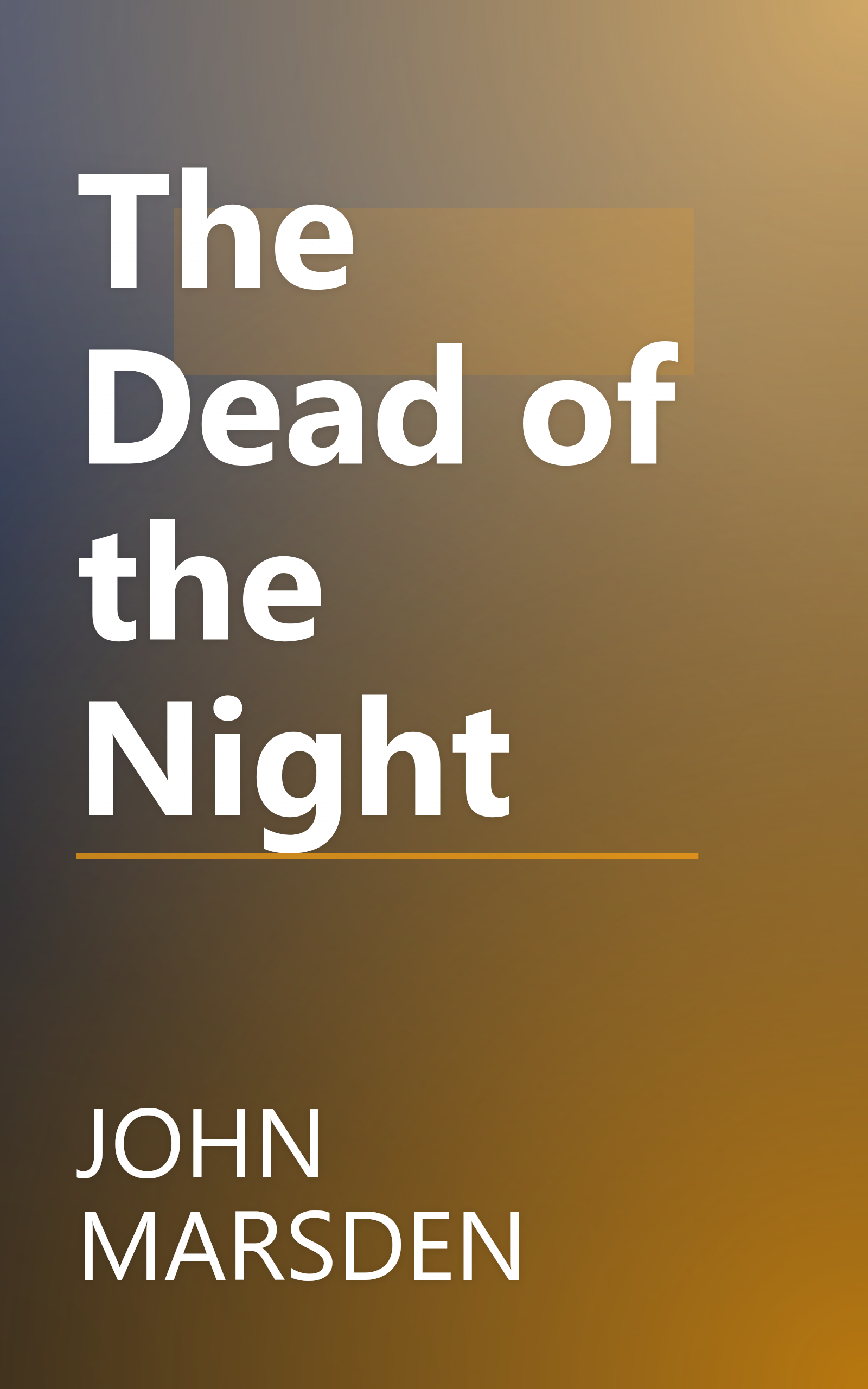 The Dead of the Night book cover