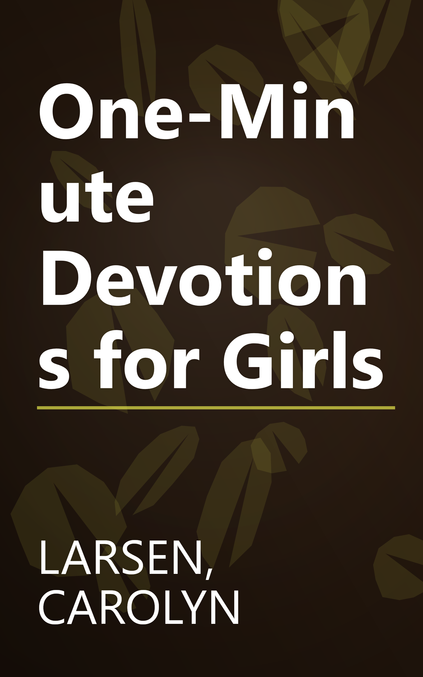 One-Minute Devotions for Girls book cover
