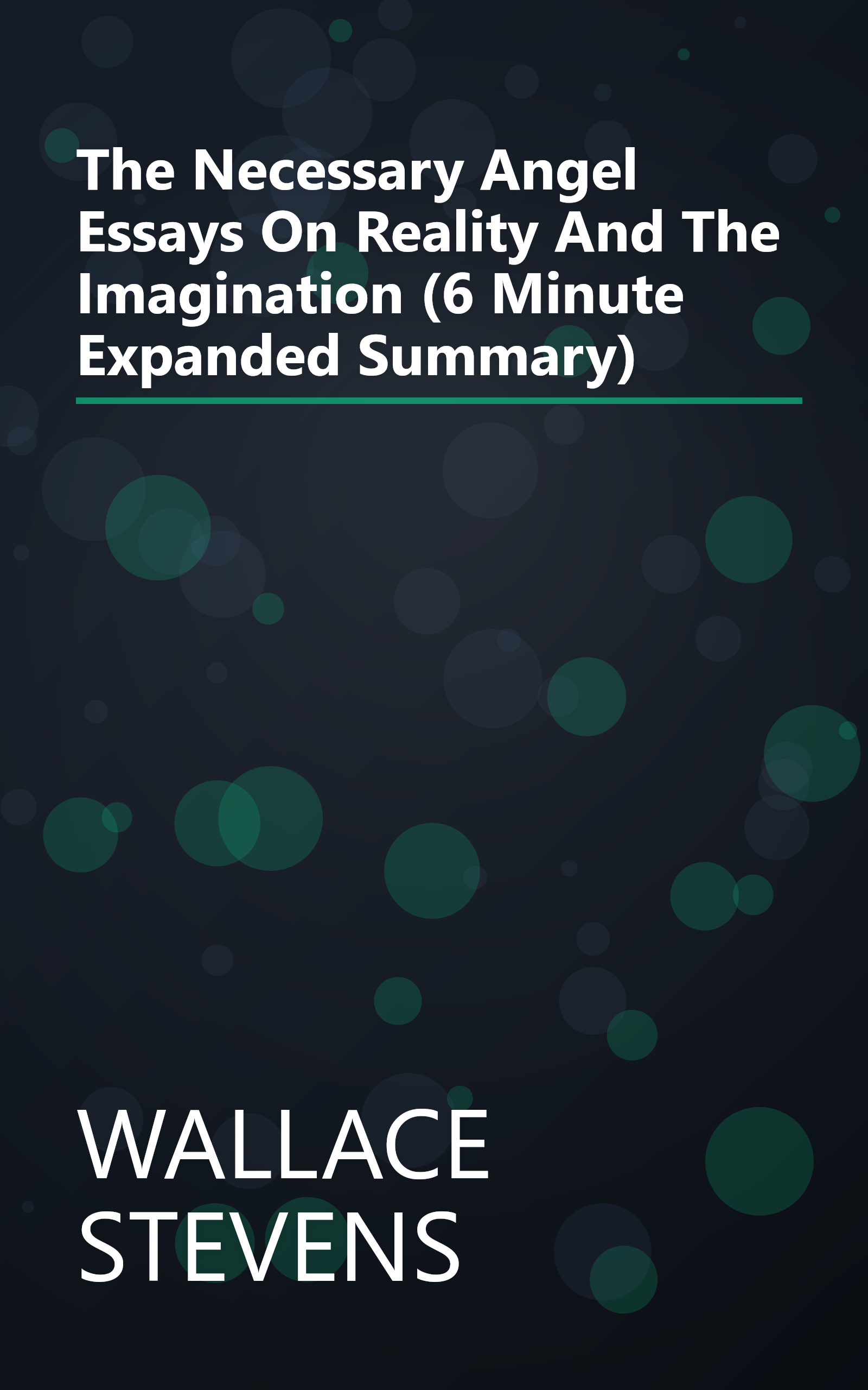 The Necessary Angel  Essays On Reality And The Imagination (6 Minute   Expanded Summary) book cover