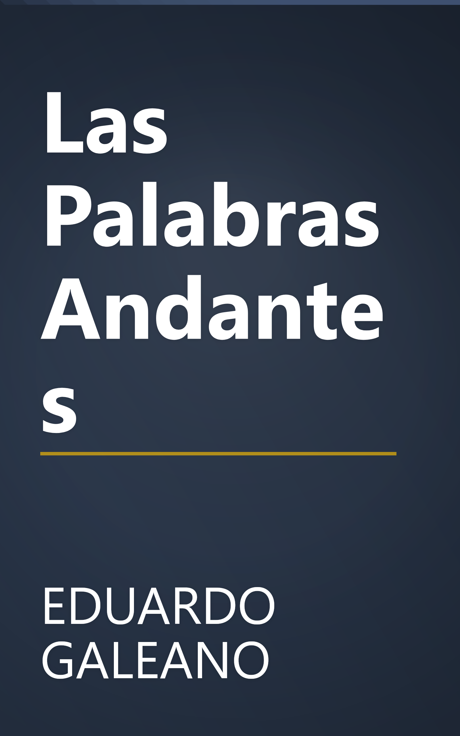Las Palabras Andantes book cover