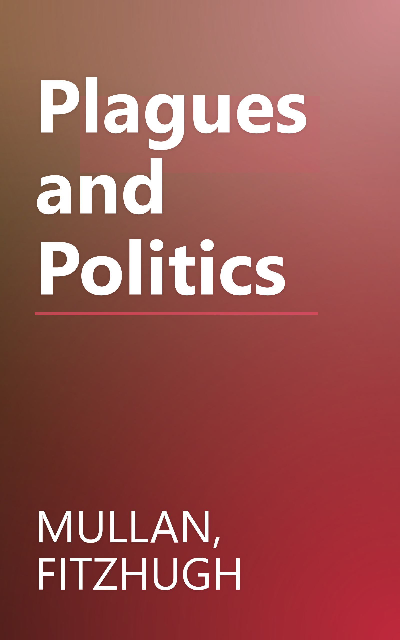 Plagues and Politics book cover