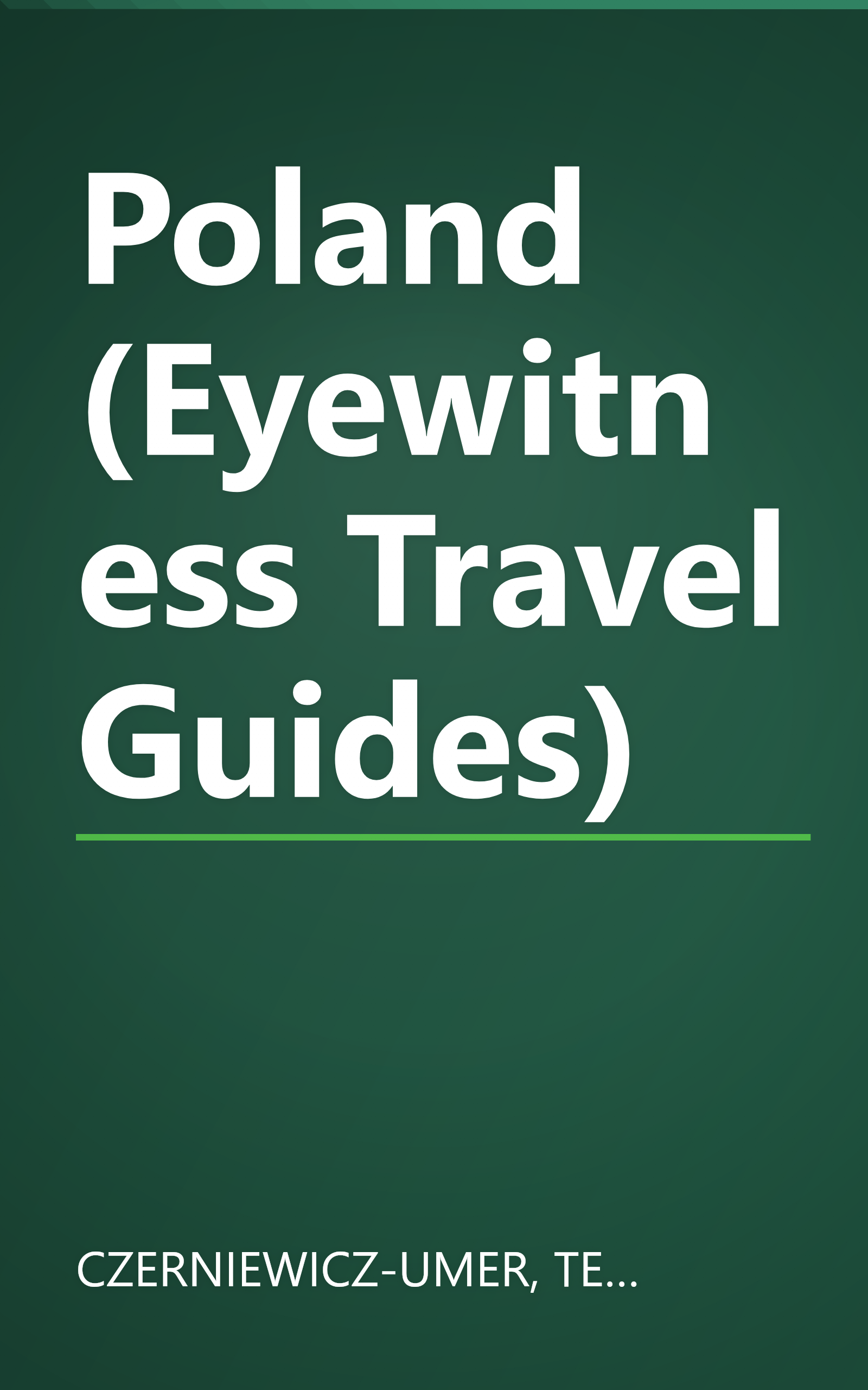 Poland (Eyewitness Travel Guides) book cover