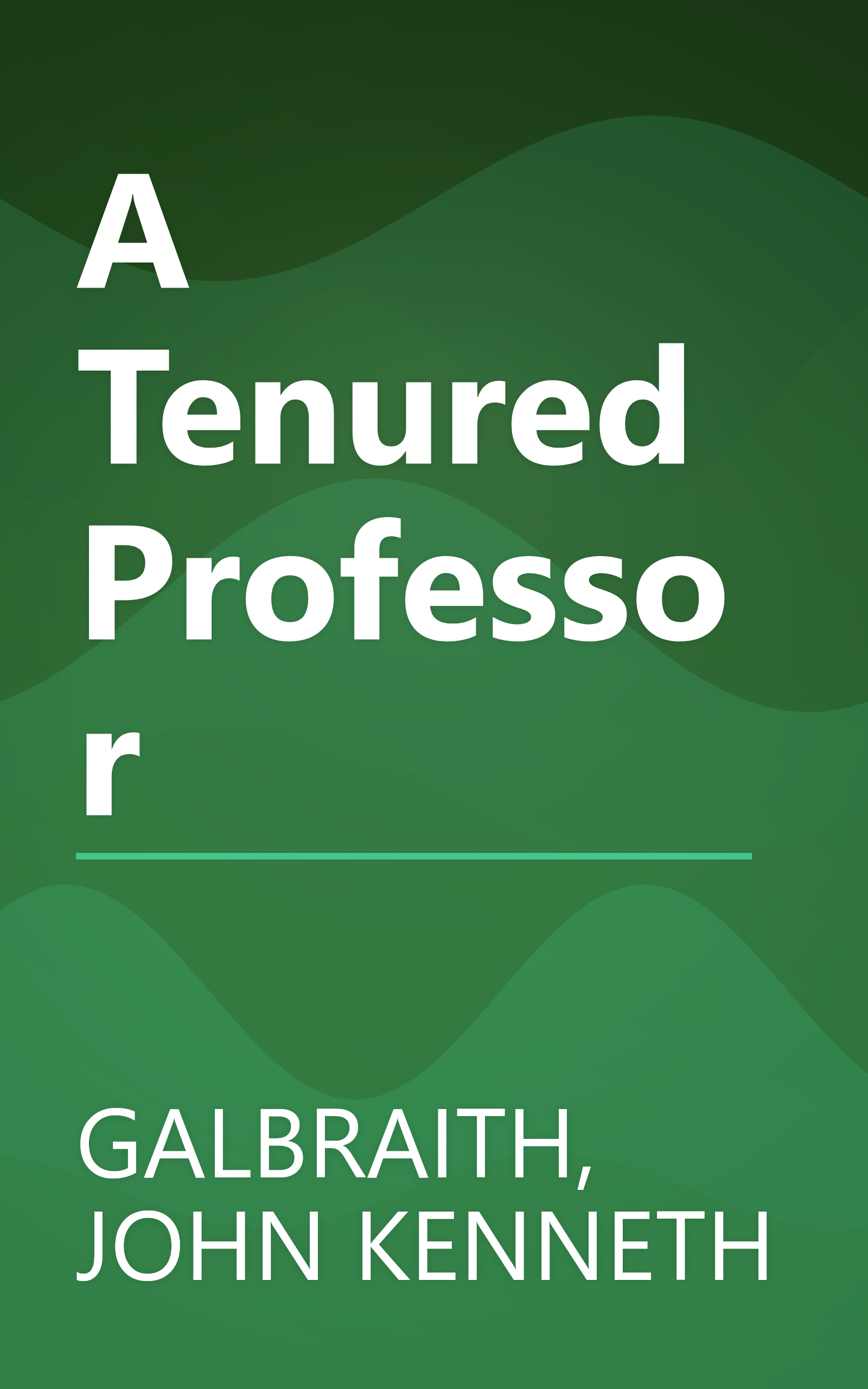A Tenured Professor book cover