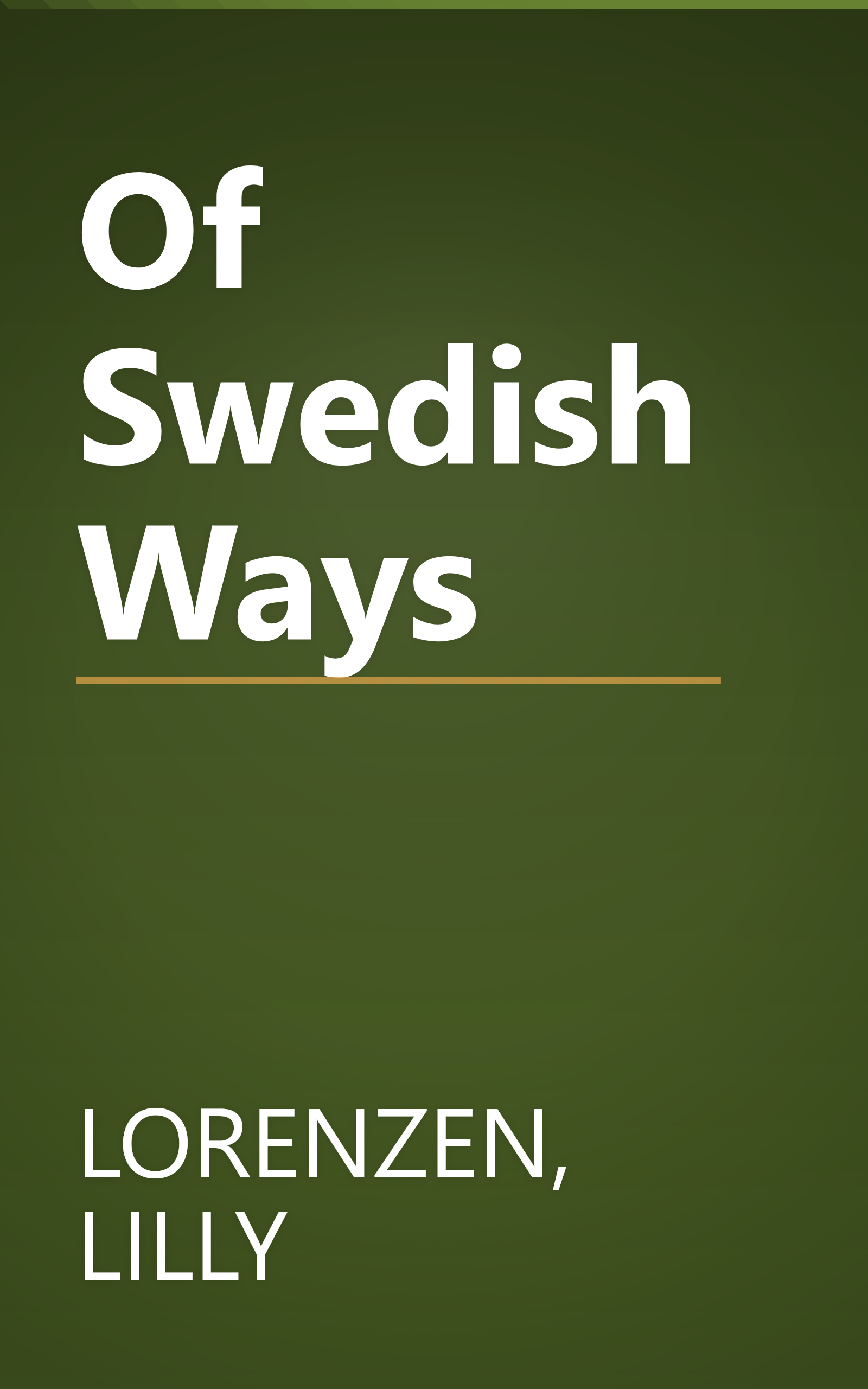 Of Swedish Ways book cover
