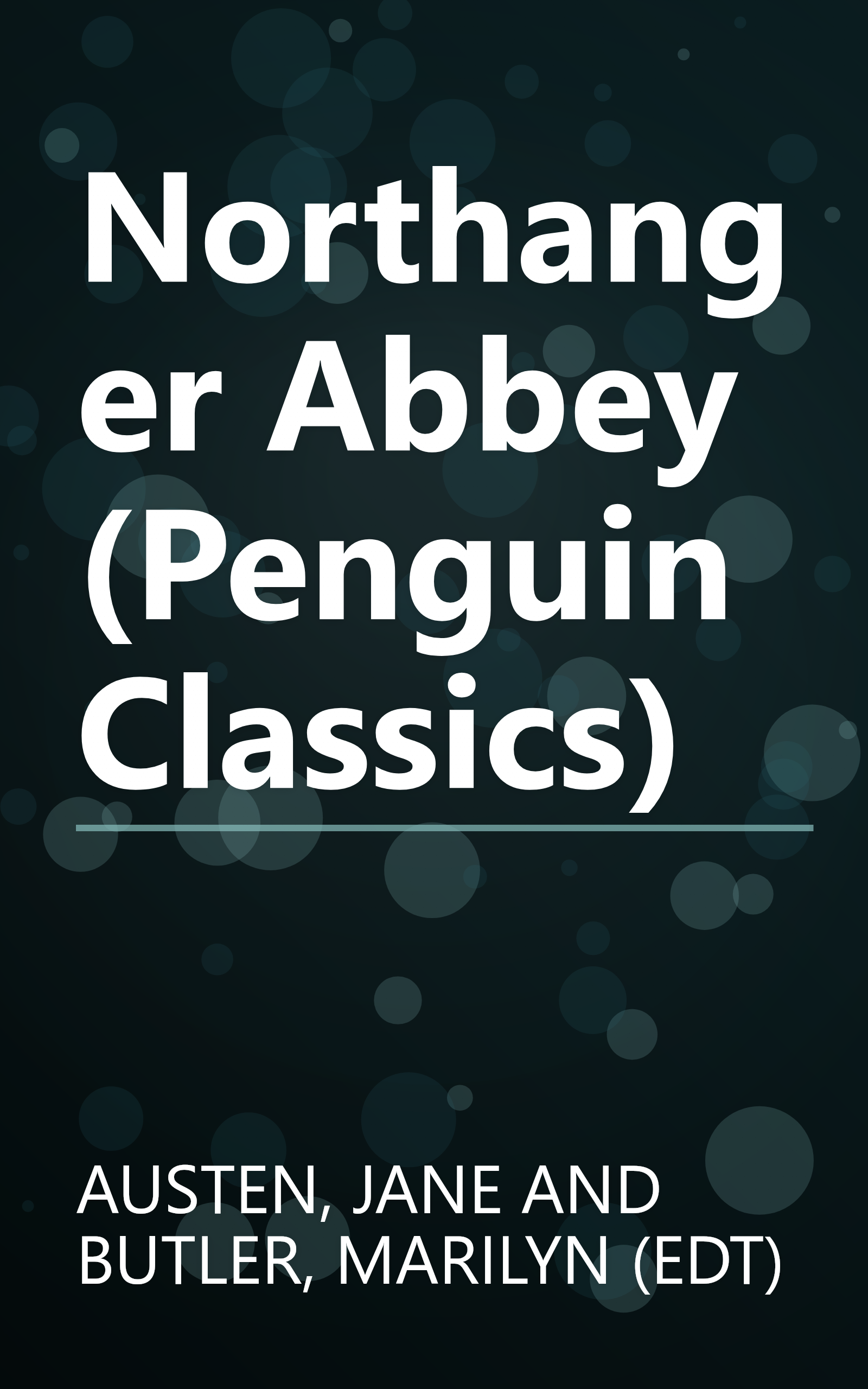 Northanger Abbey (Penguin Classics) book cover