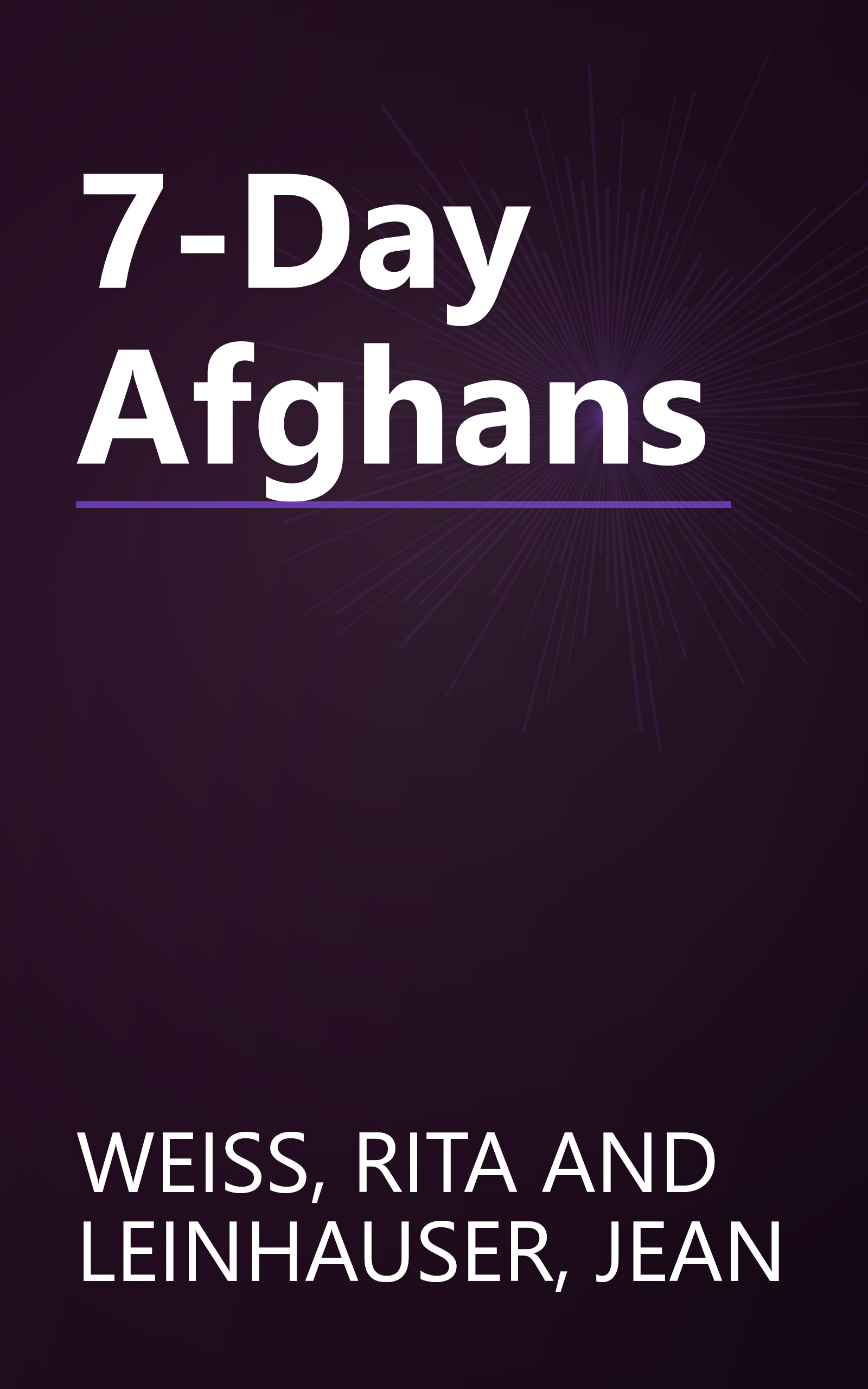 7-Day Afghans book cover