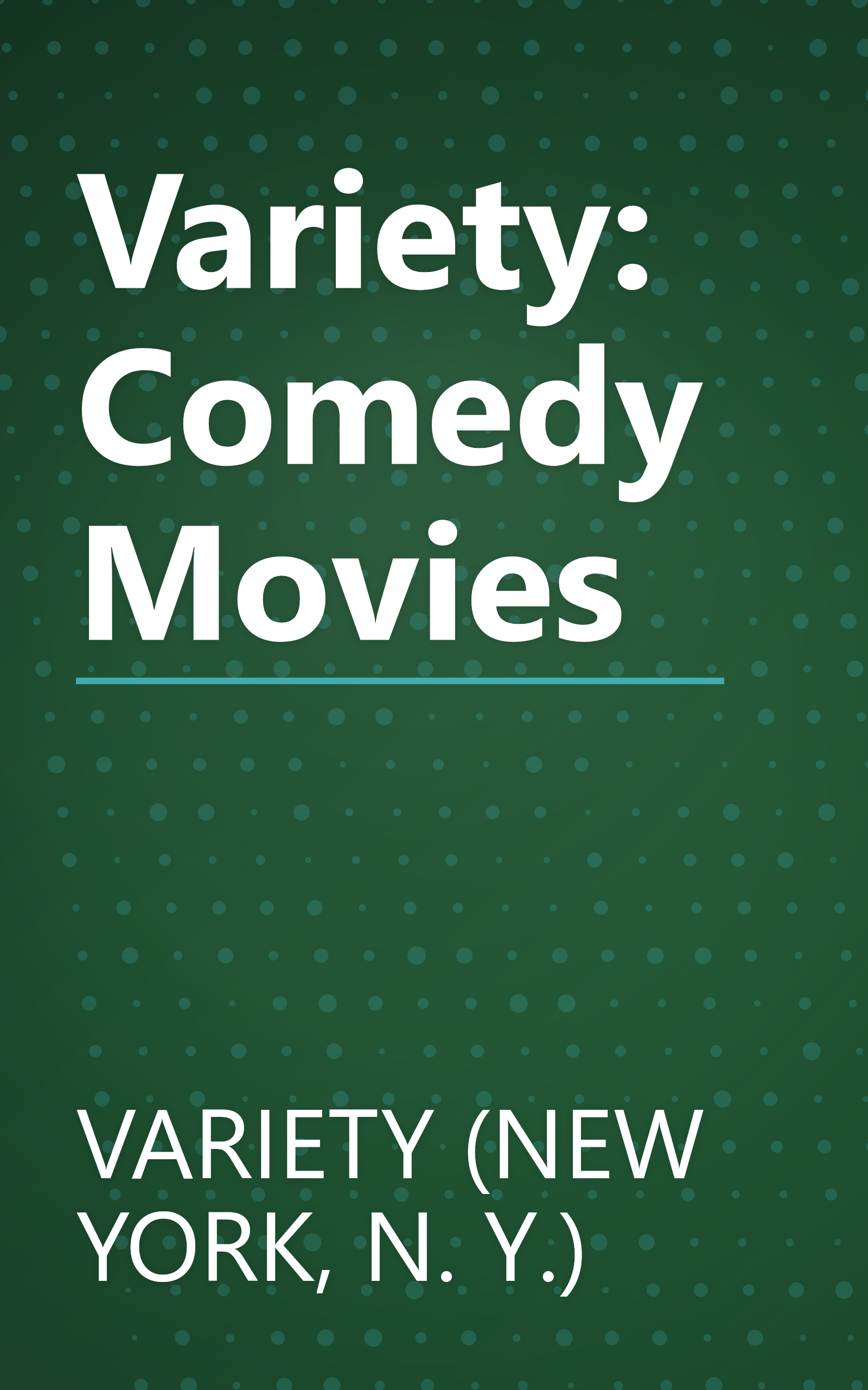 Variety: Comedy Movies book cover