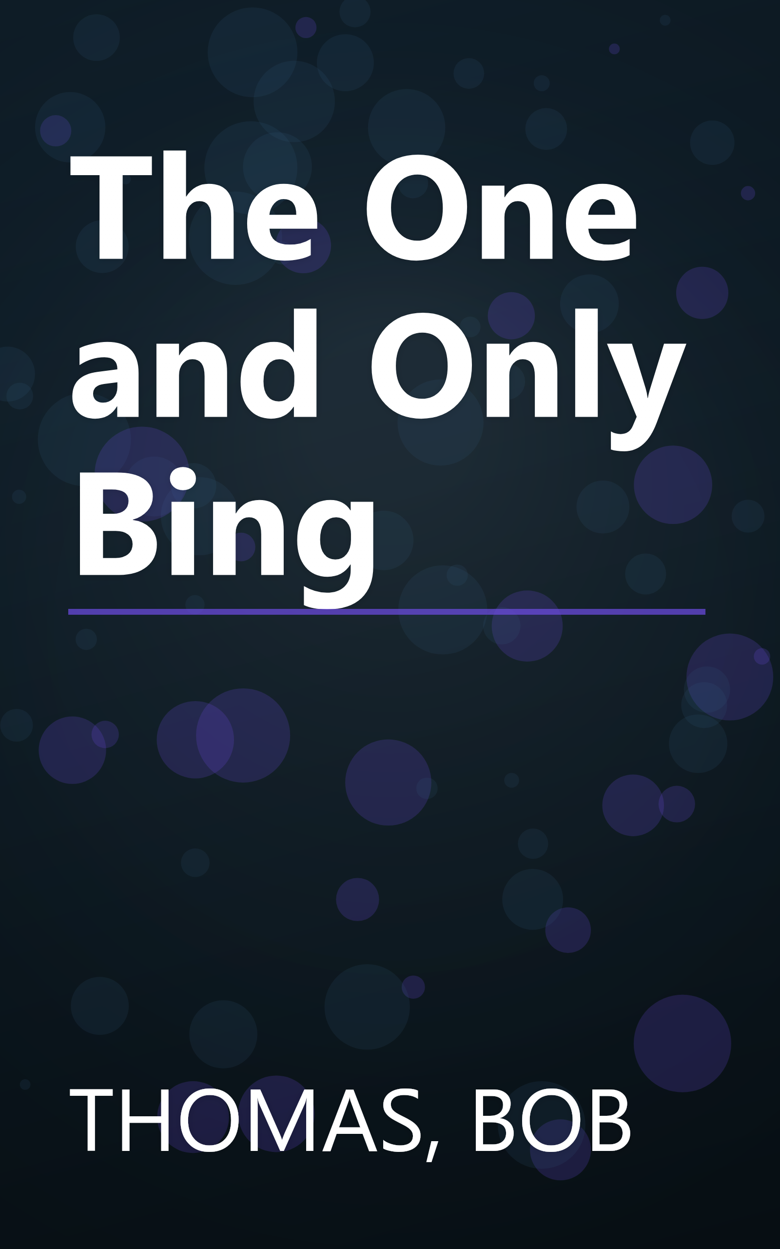 The One and Only Bing book cover