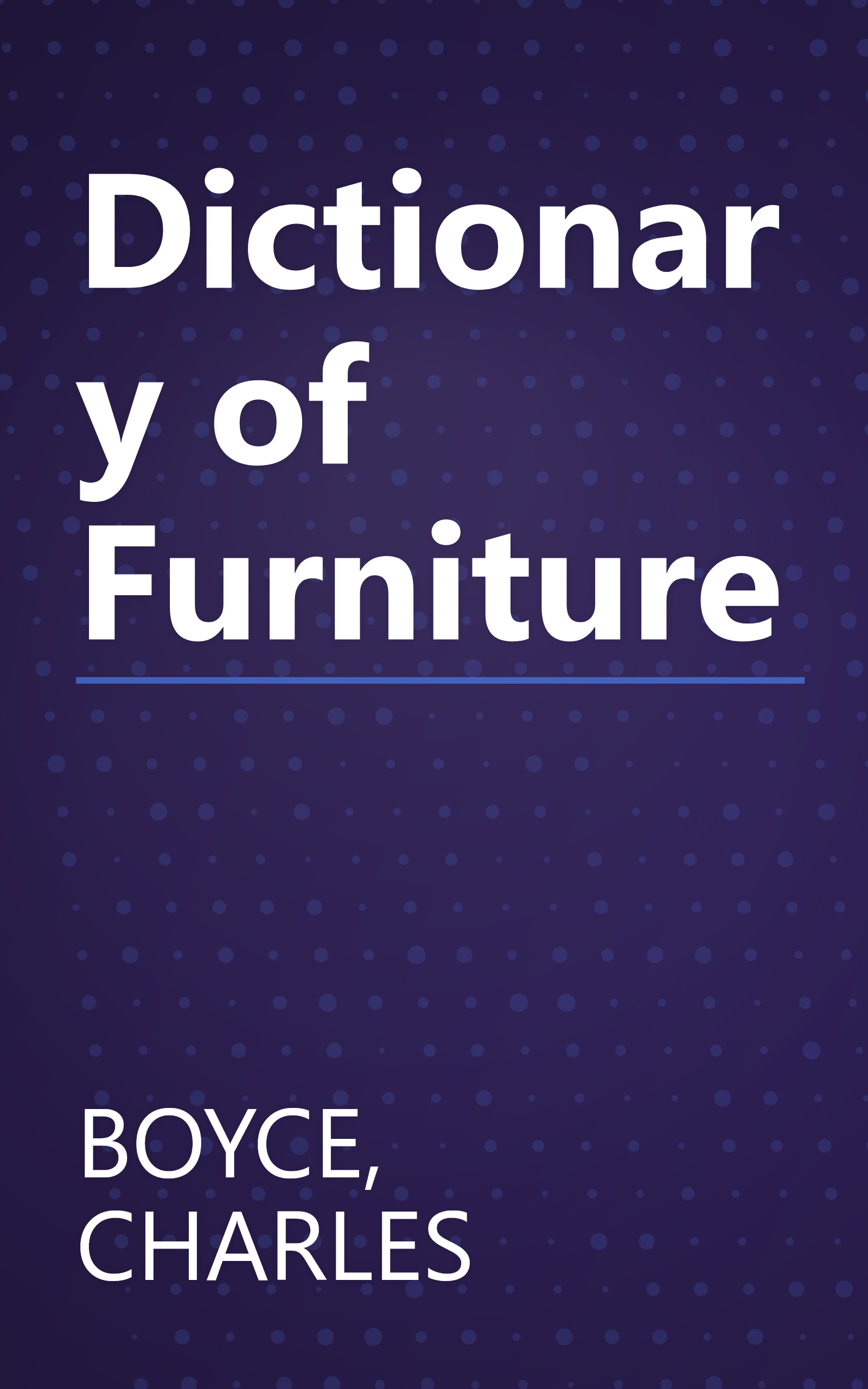 Dictionary of Furniture book cover