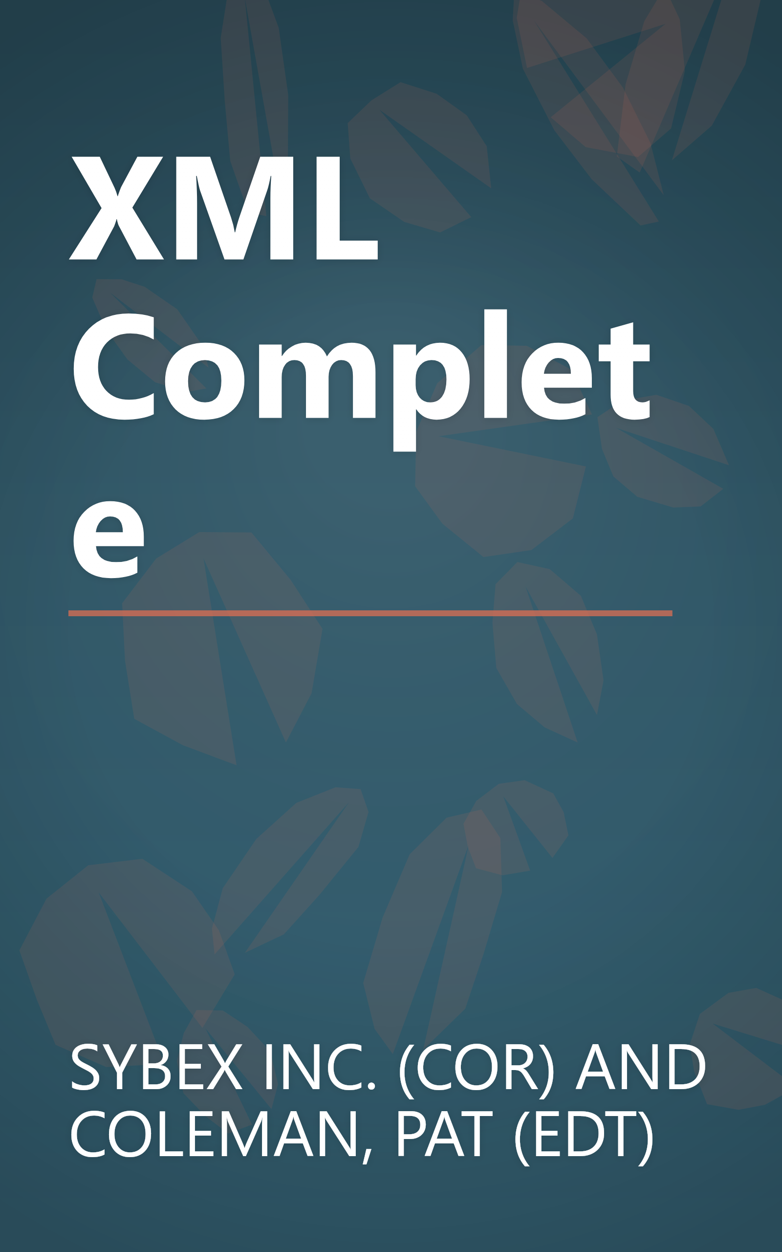 XML Complete book cover