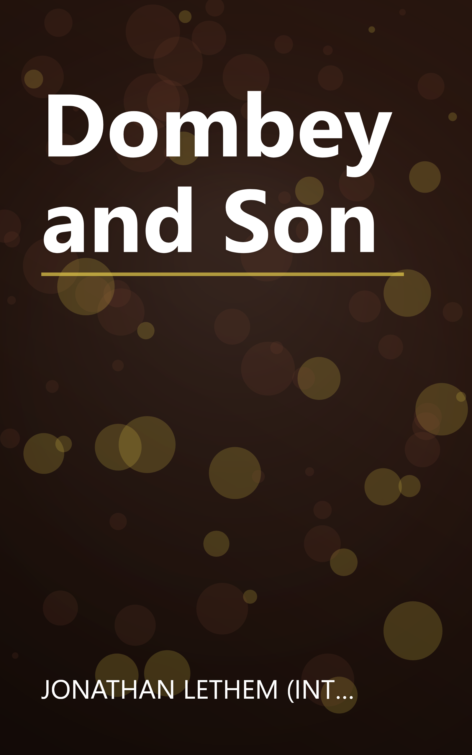 Dombey and Son book cover