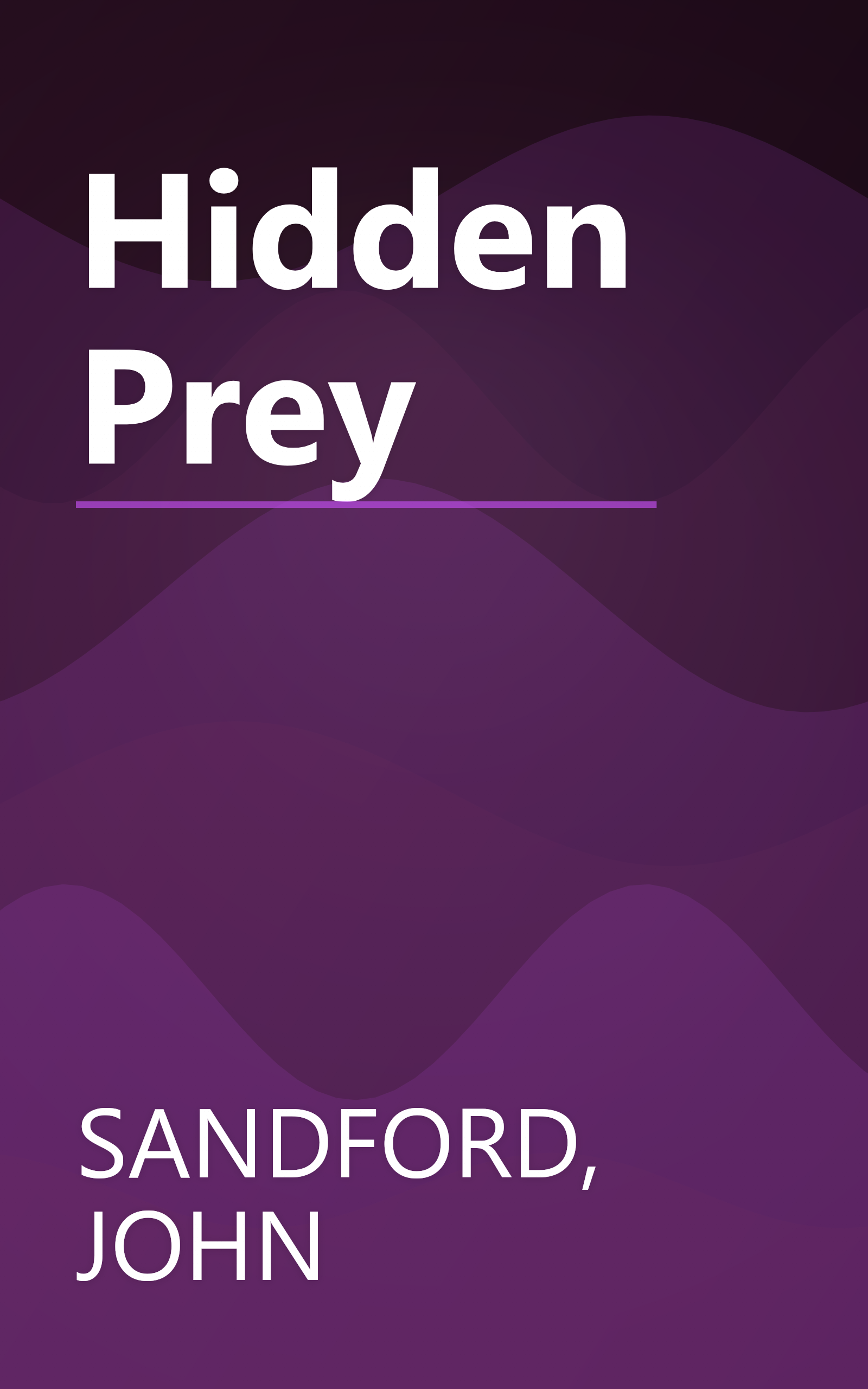 Hidden Prey book cover