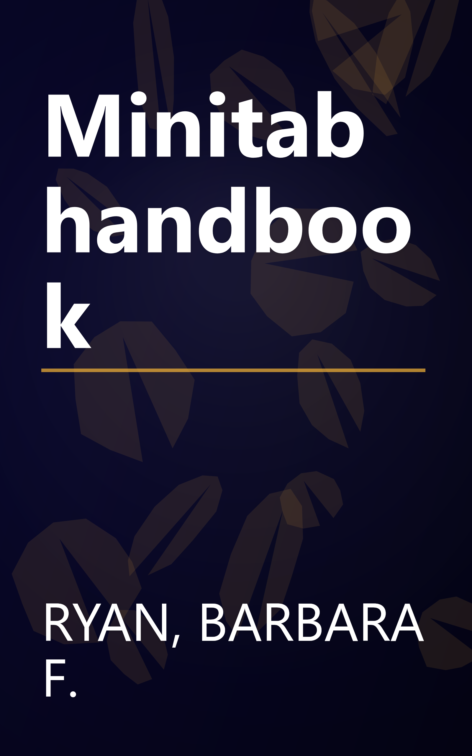 Minitab handbook book cover