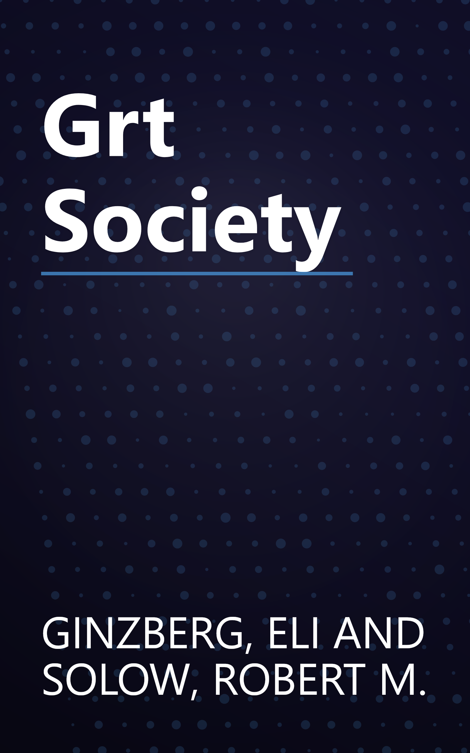 Grt Society book cover