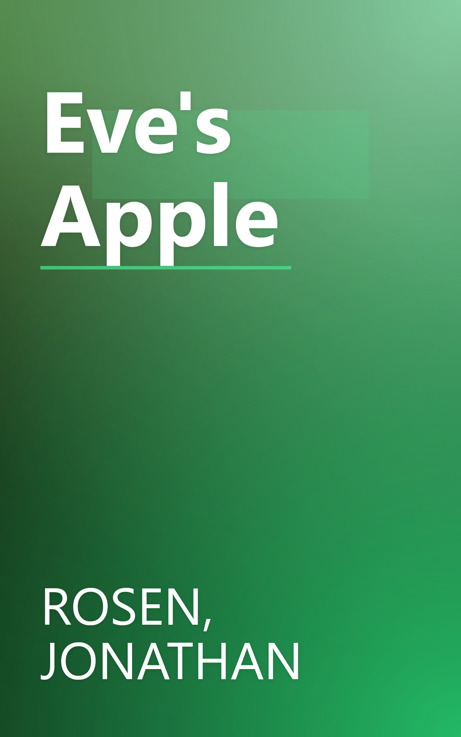 Eve's Apple book cover