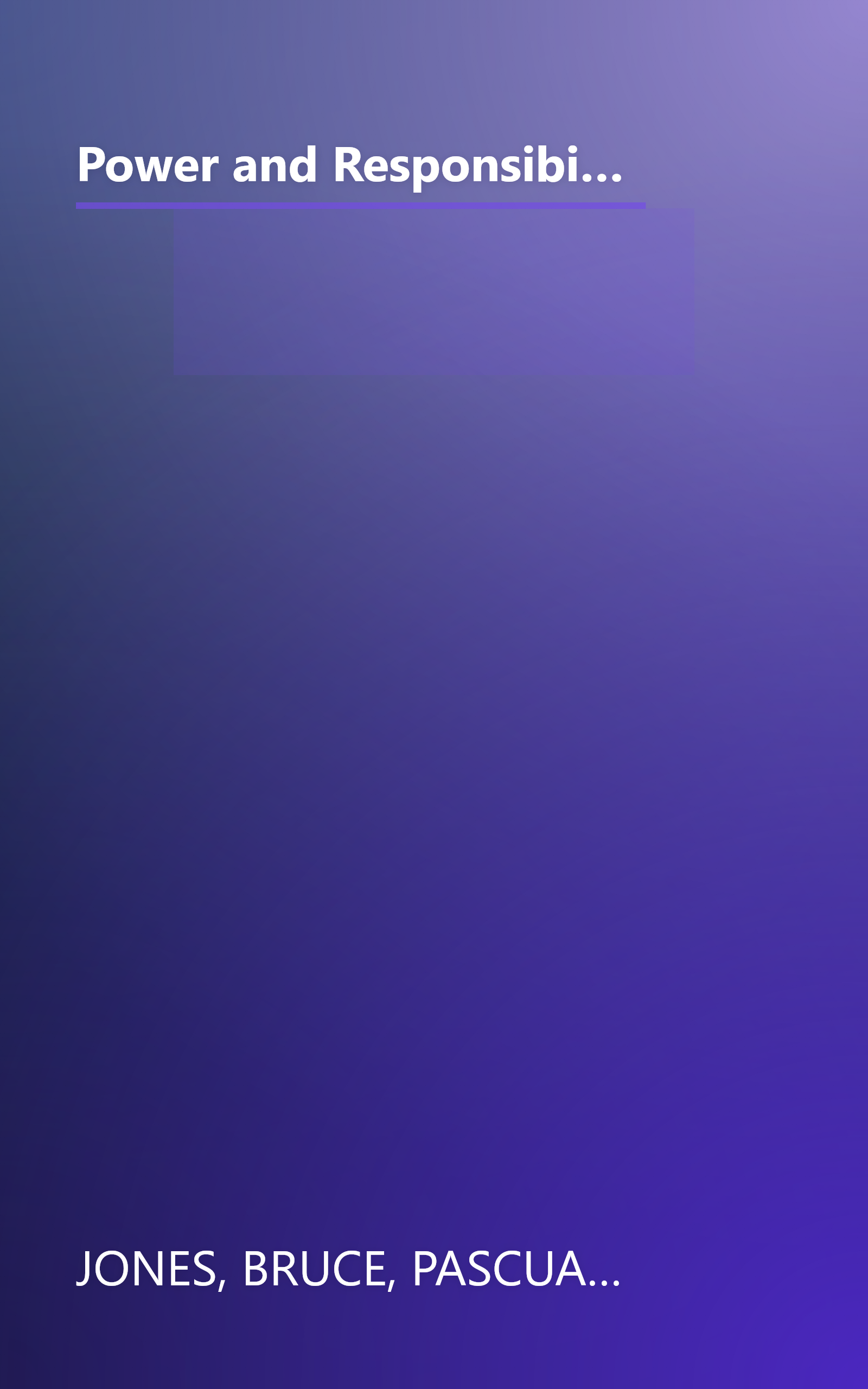 Power and Responsibility: Building International Order in an Era of Transnational Threats (Brookings Publications (All Titles)) book cover