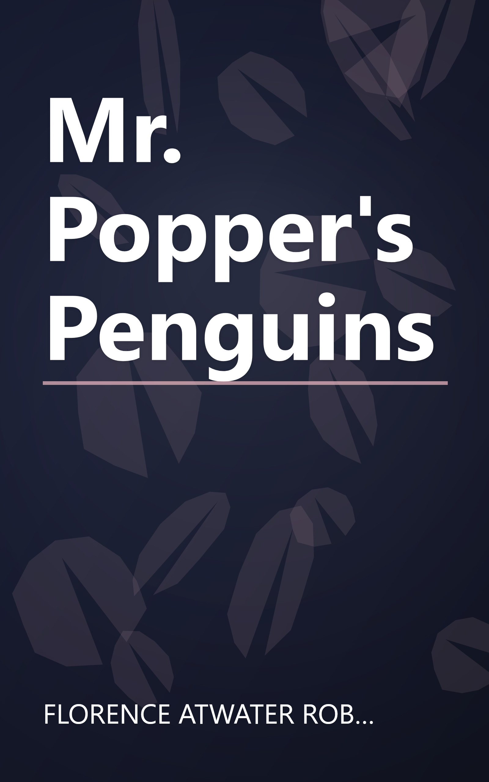 Mr. Popper's Penguins book cover