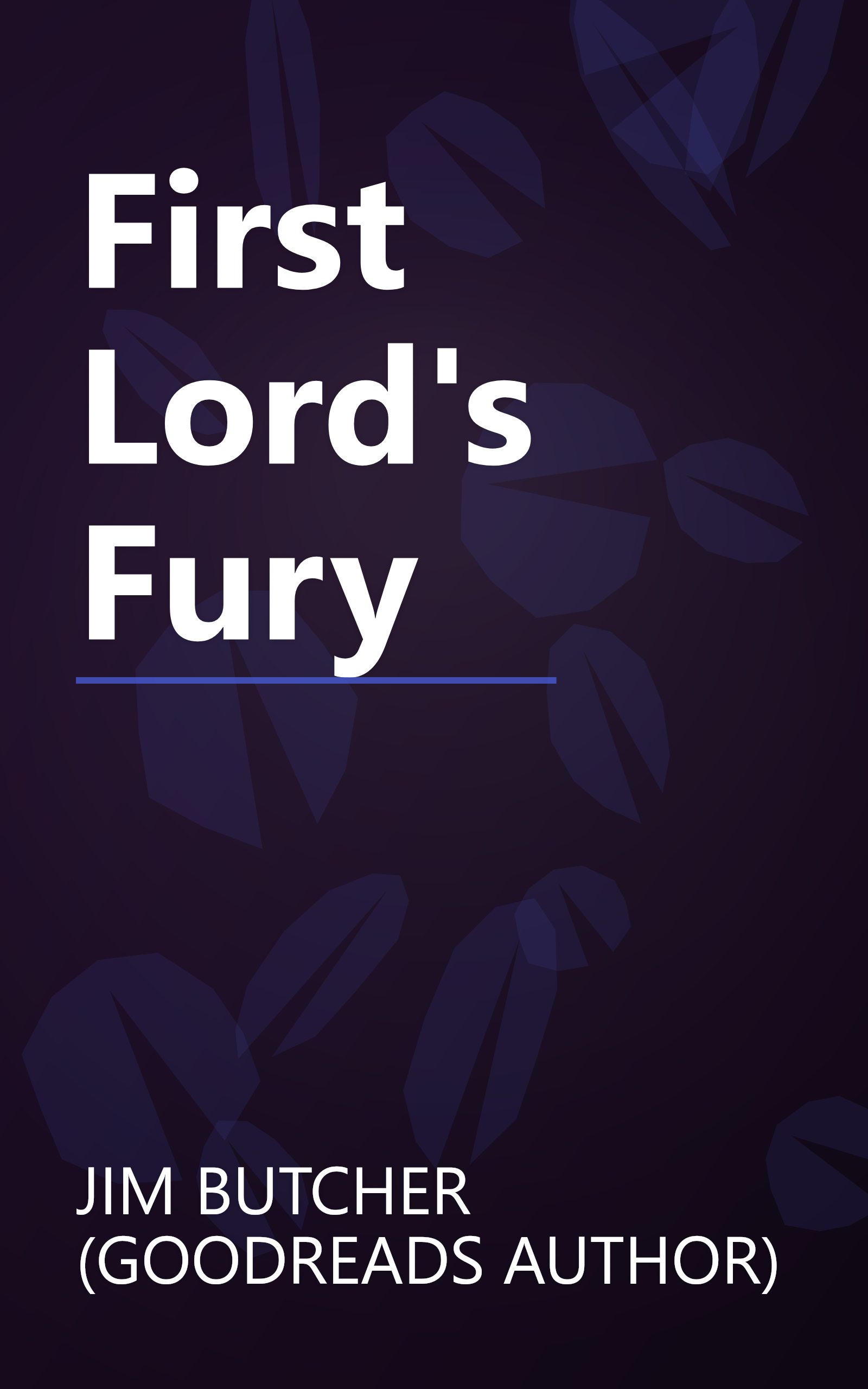 First Lord's Fury book cover