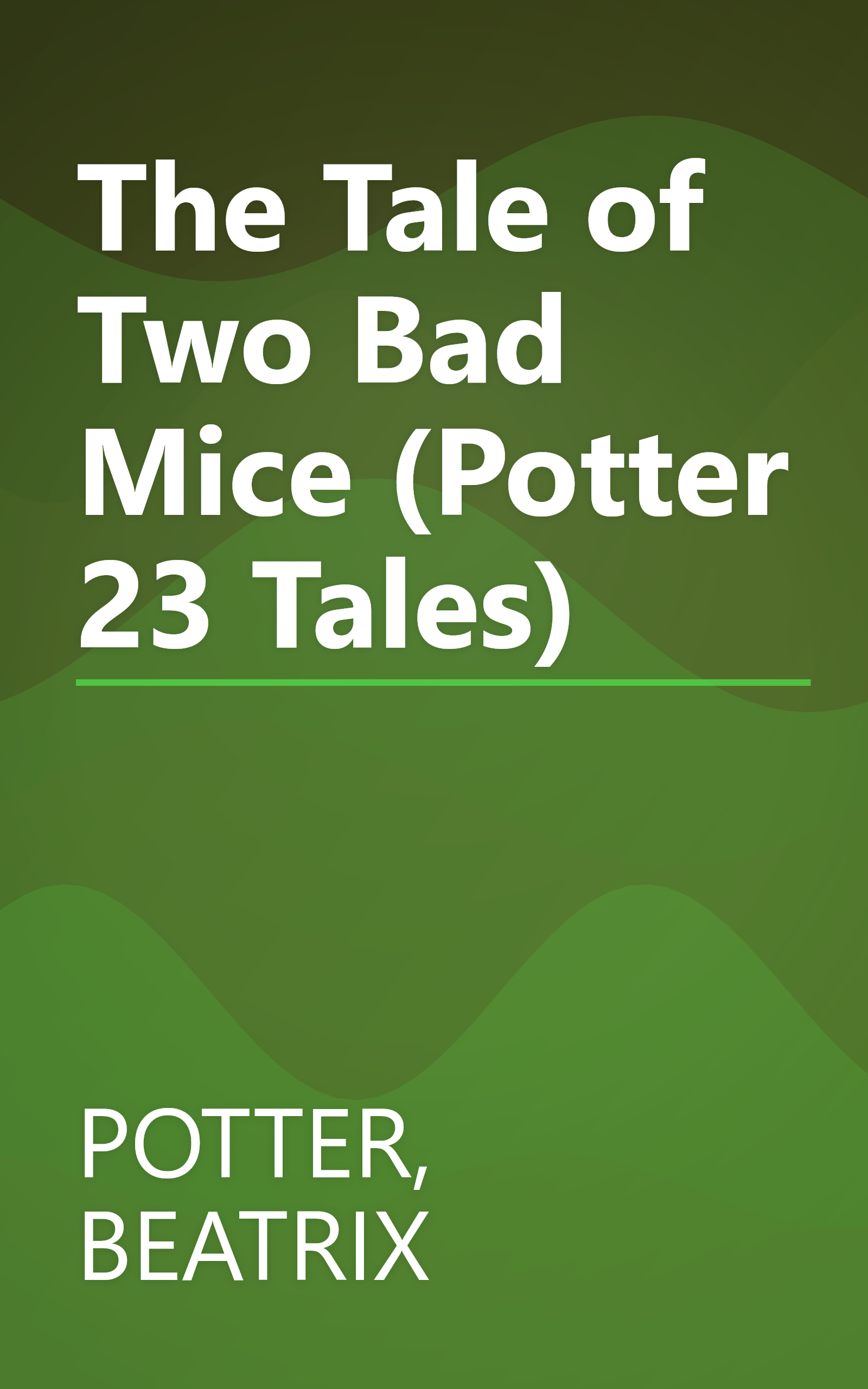 The Tale of Two Bad Mice (Potter 23 Tales) book cover
