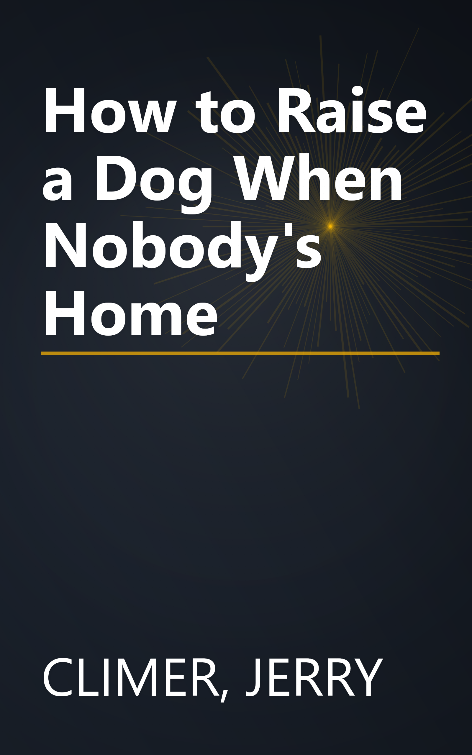 How to Raise a Dog When Nobody's Home book cover
