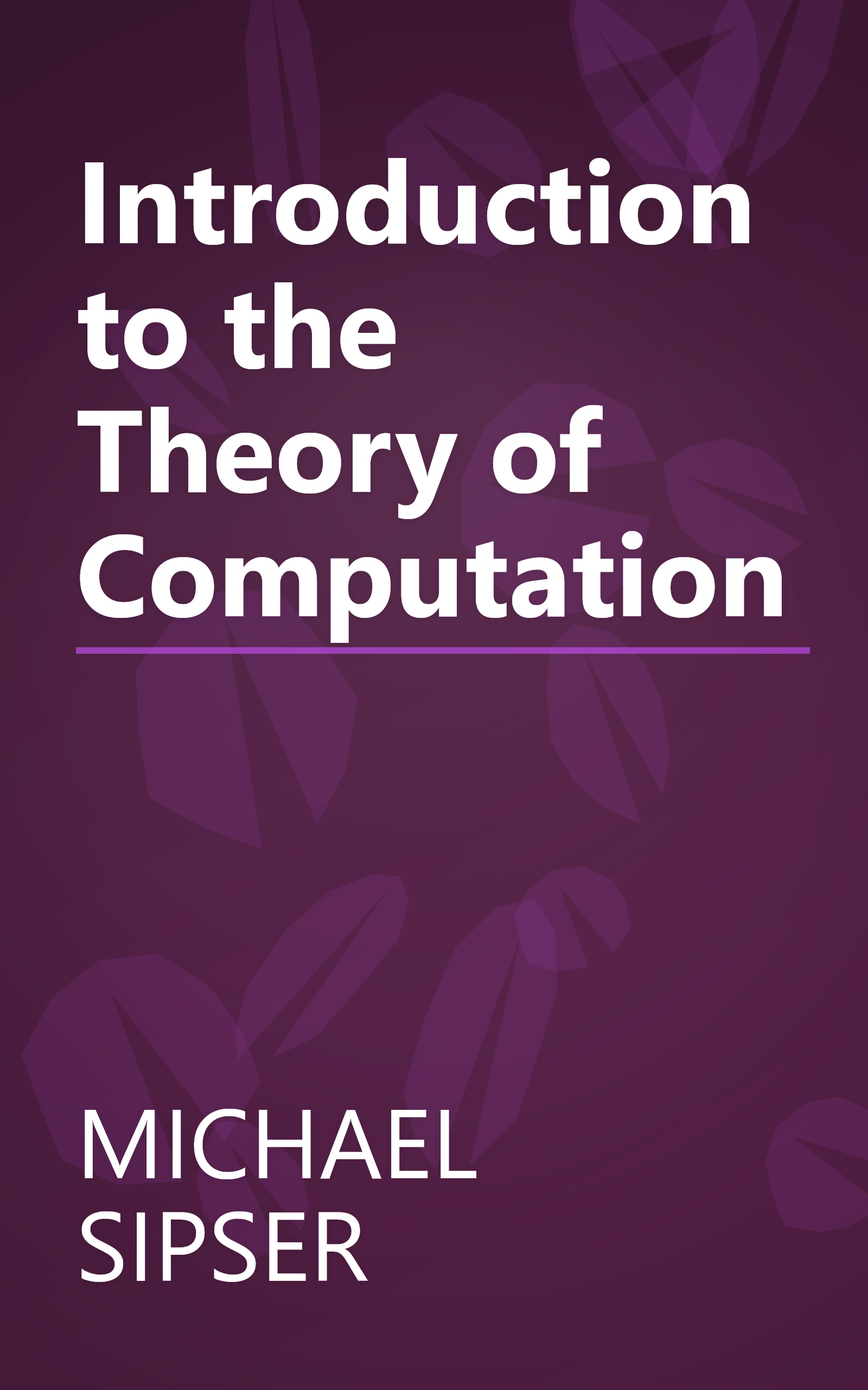 Introduction to the Theory of Computation book cover
