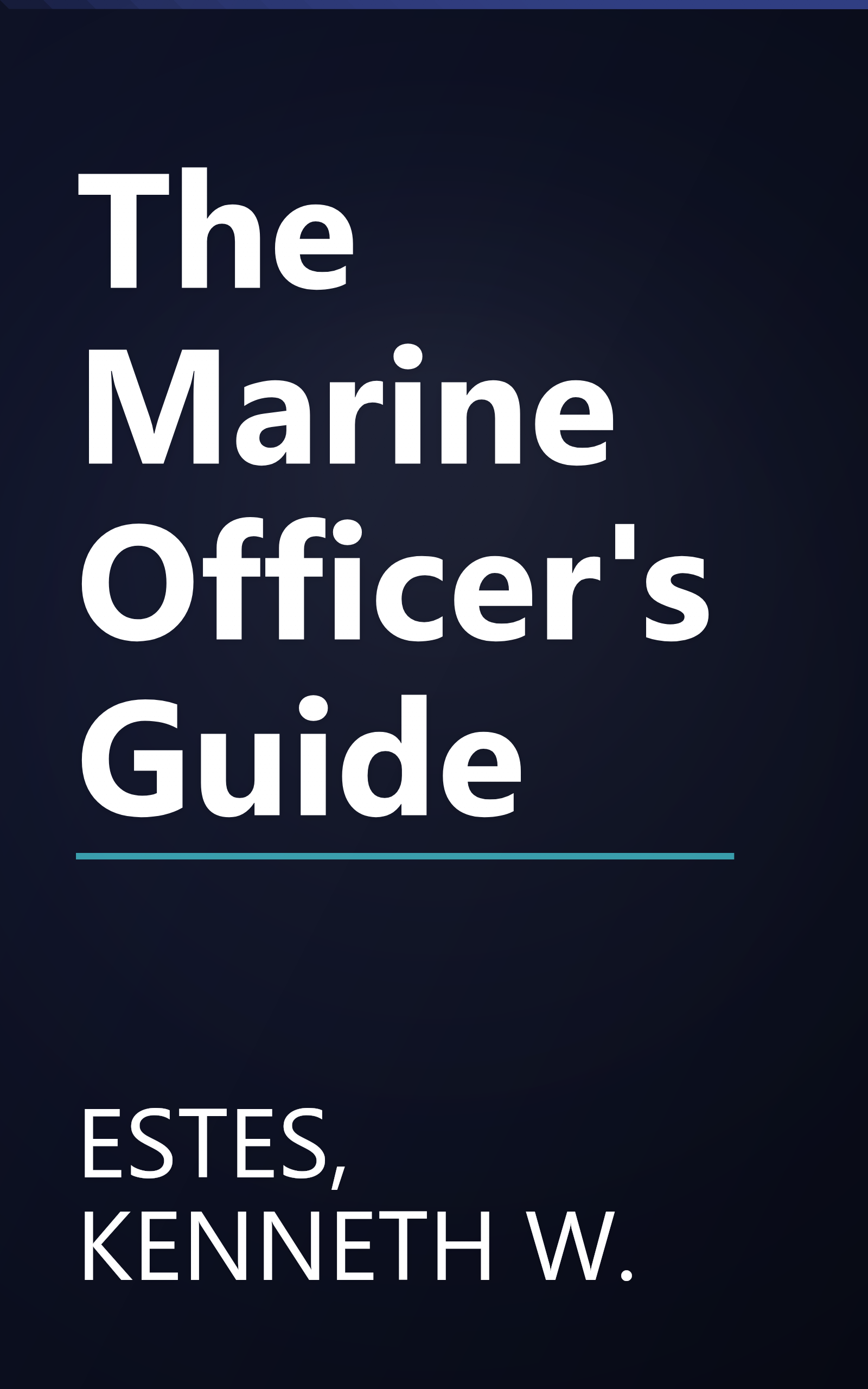 The Marine Officer's Guide book cover