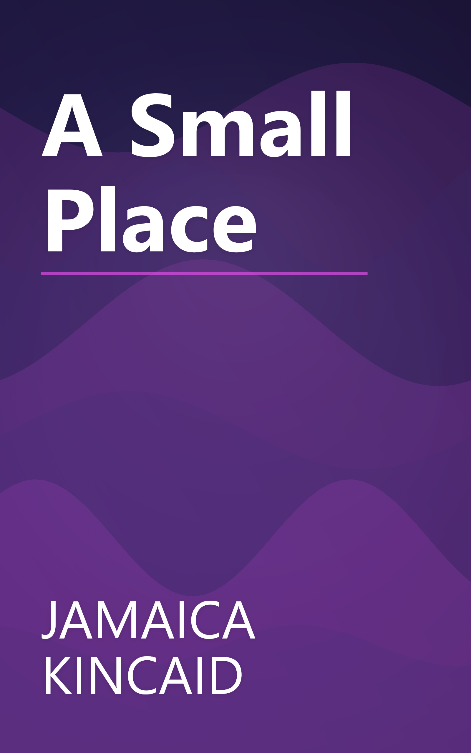 A Small Place book cover