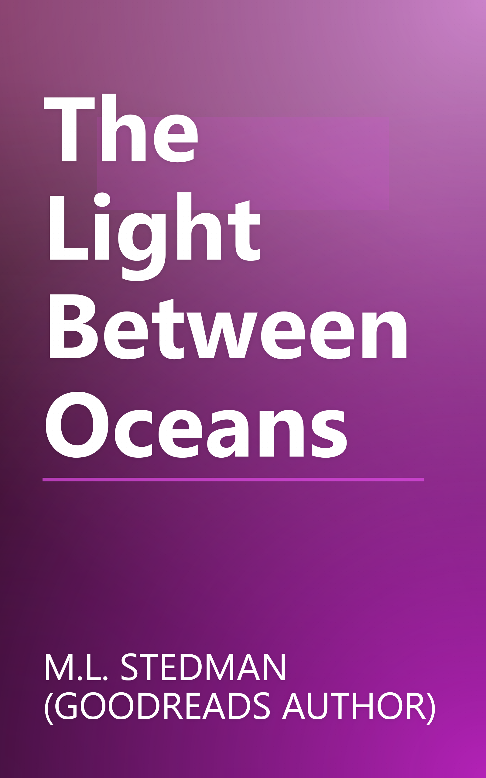 The Light Between Oceans book cover