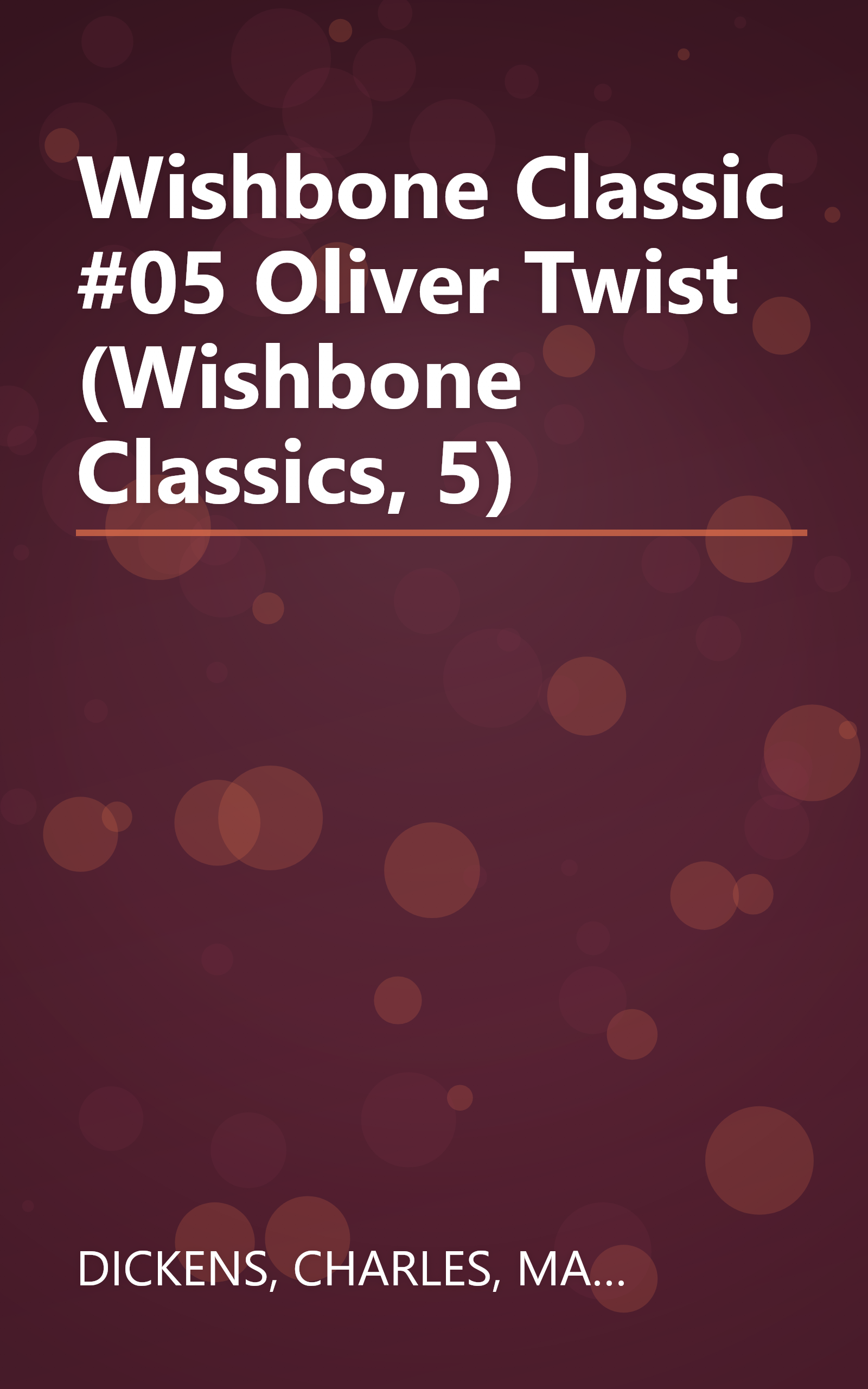 Wishbone Classic #05 Oliver Twist (Wishbone Classics, 5) book cover