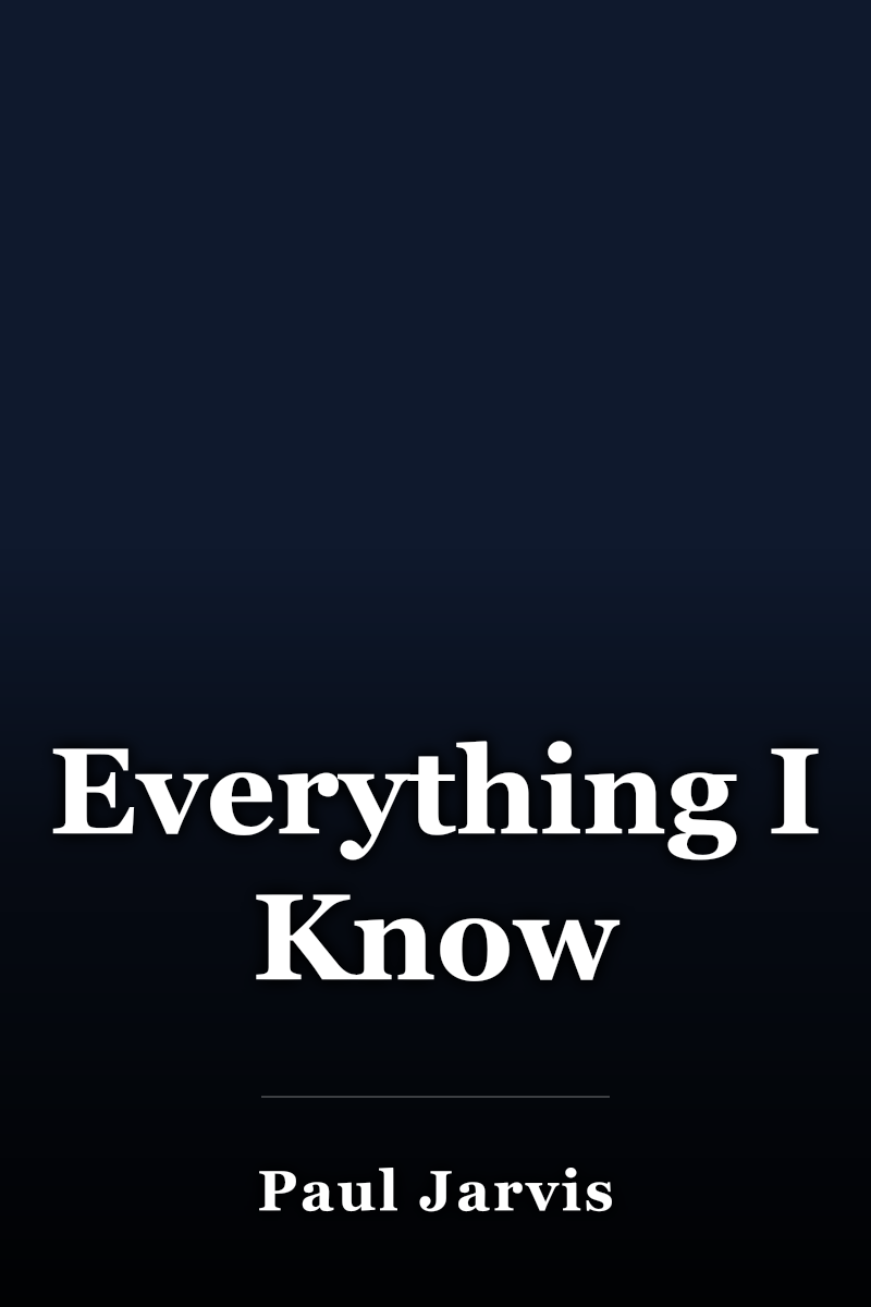 Everything I Know book cover