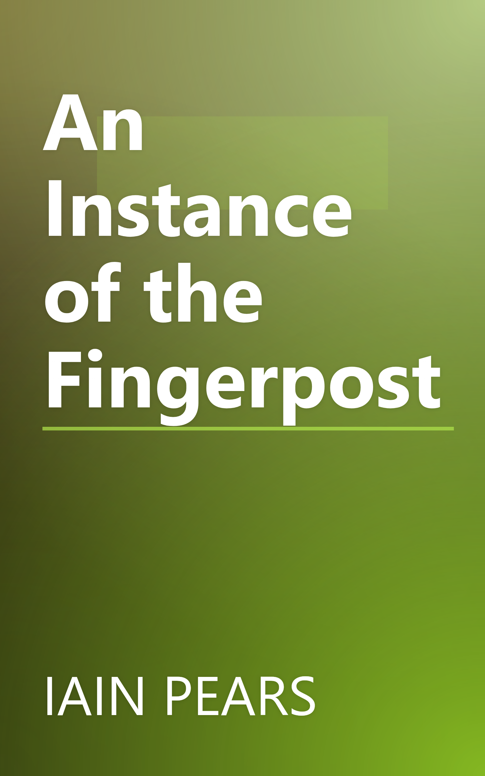 An Instance of the Fingerpost book cover