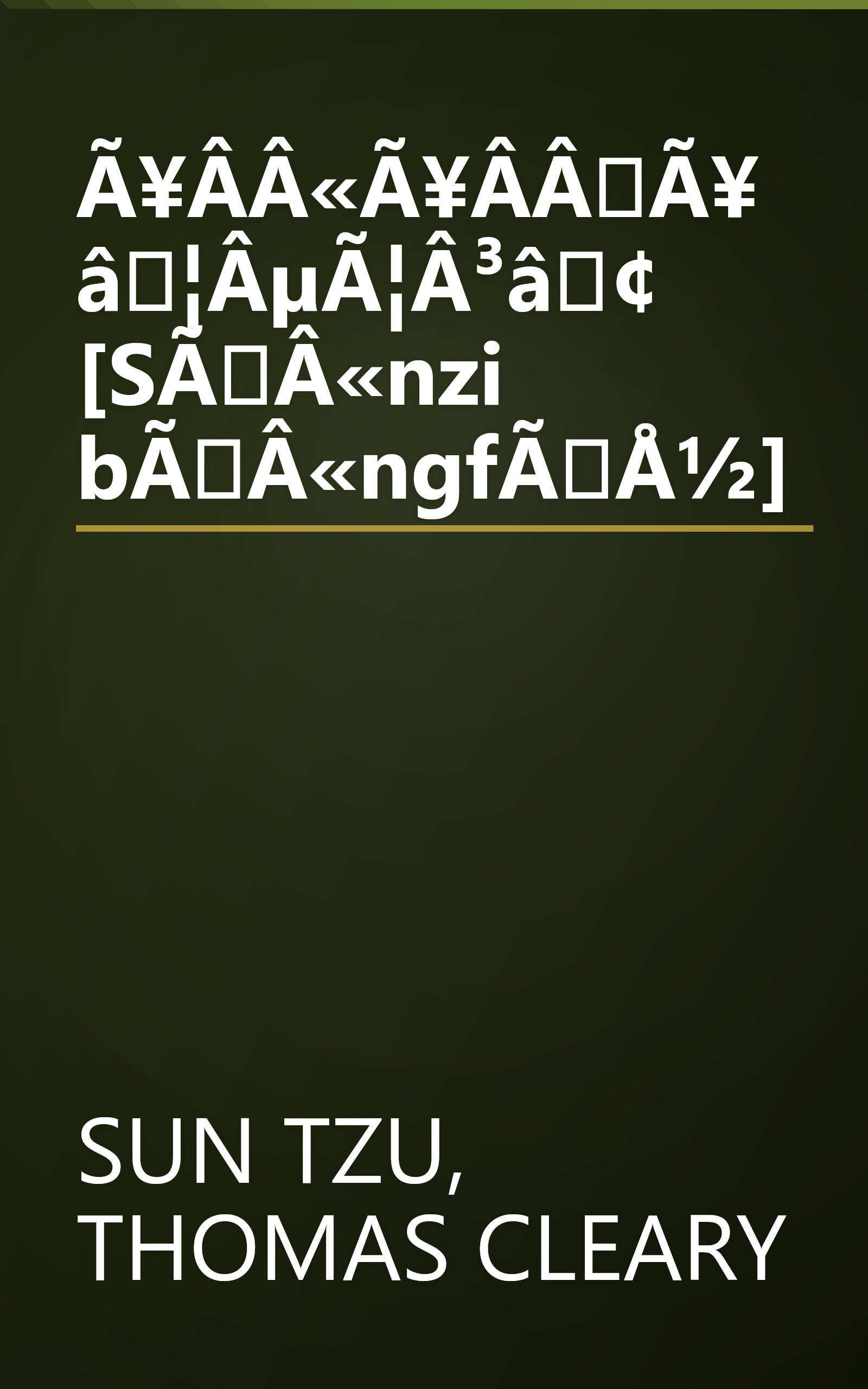 Ã¥Â­Â«Ã¥Â­ÂÃ¥â¦ÂµÃ¦Â³â¢ [SÃÂ«nzi bÃÂ«ngfÃÅ½] book cover