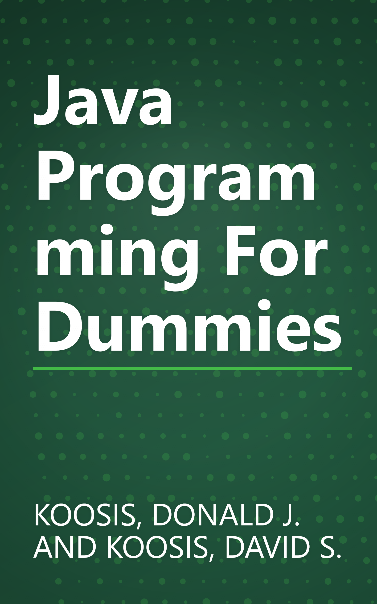 Java Programming For Dummies book cover