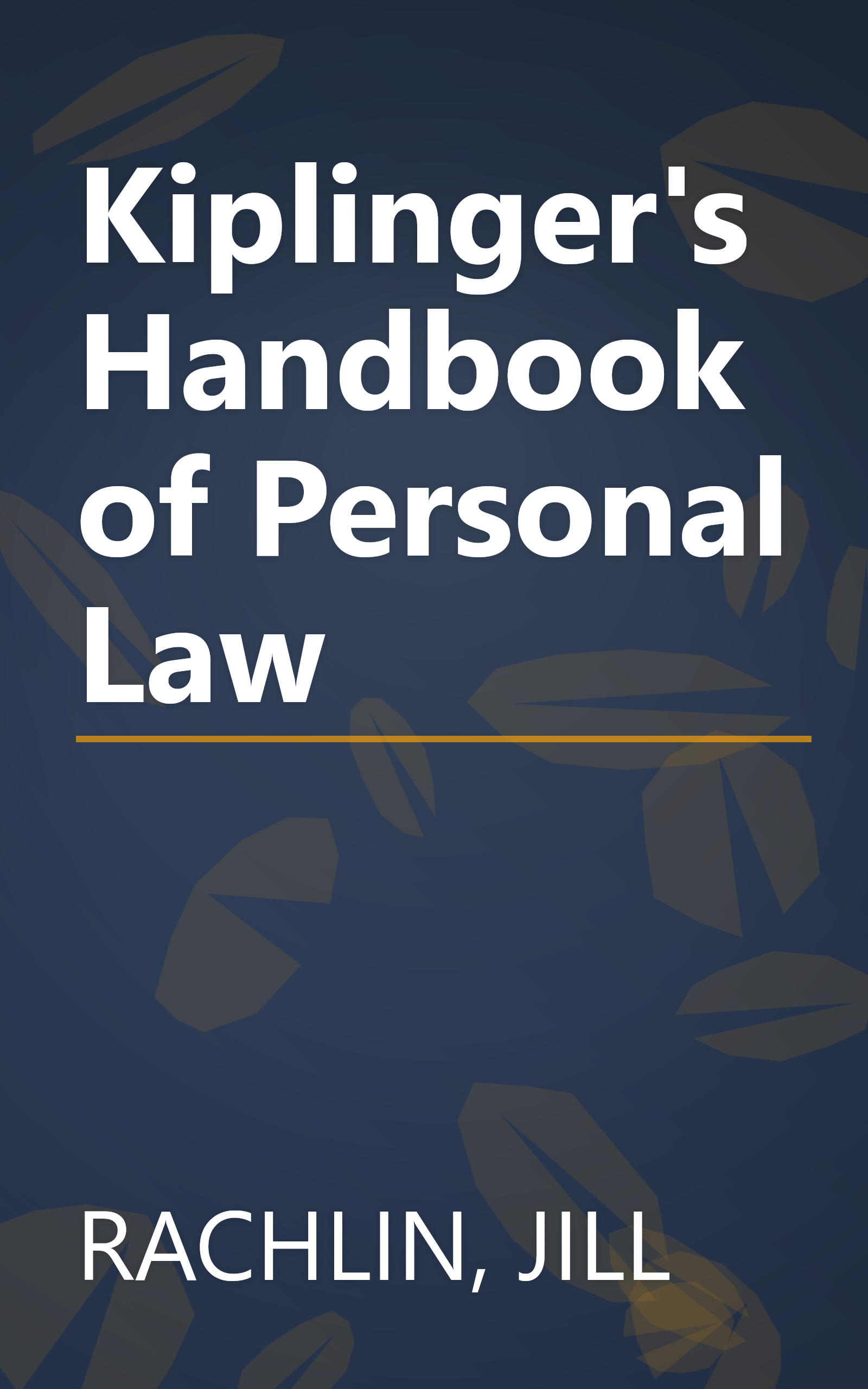 Kiplinger's Handbook of Personal Law book cover