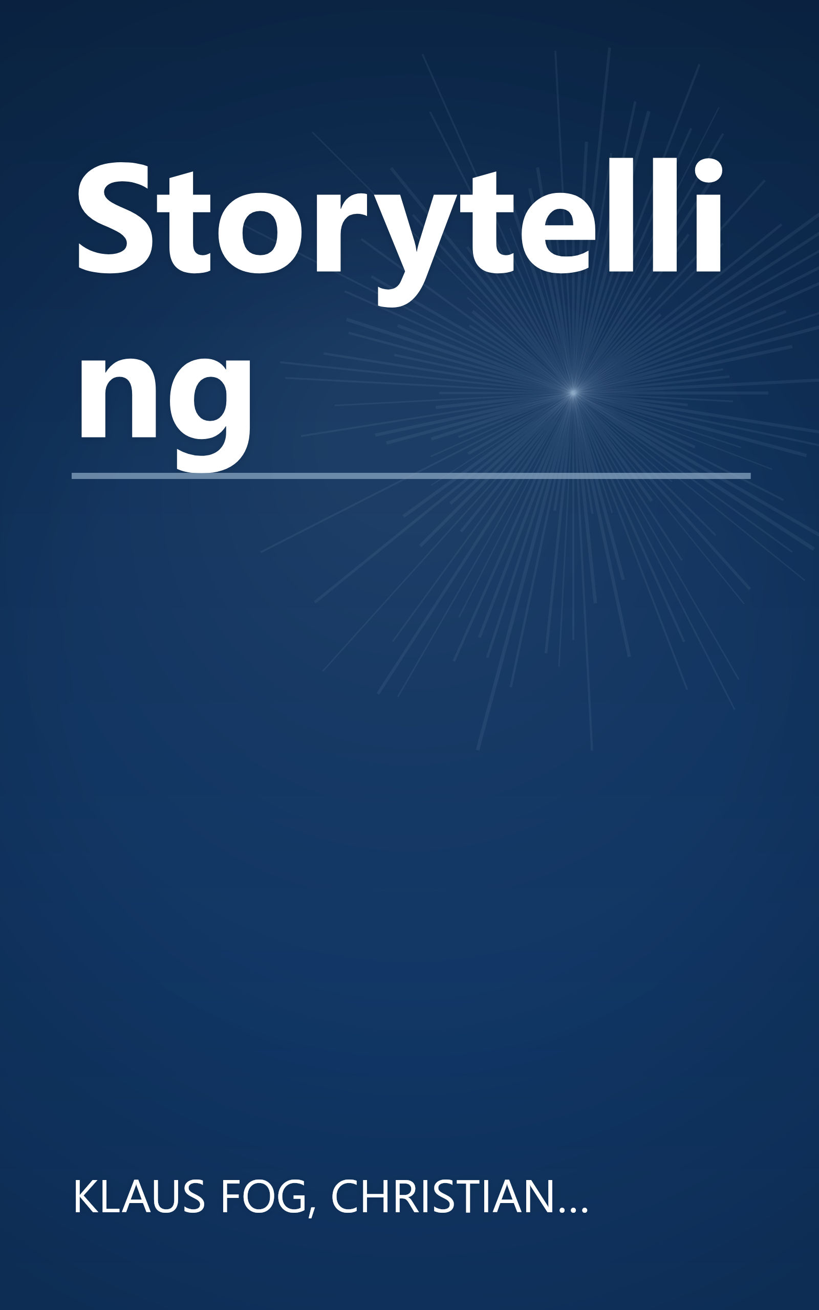 Storytelling book cover