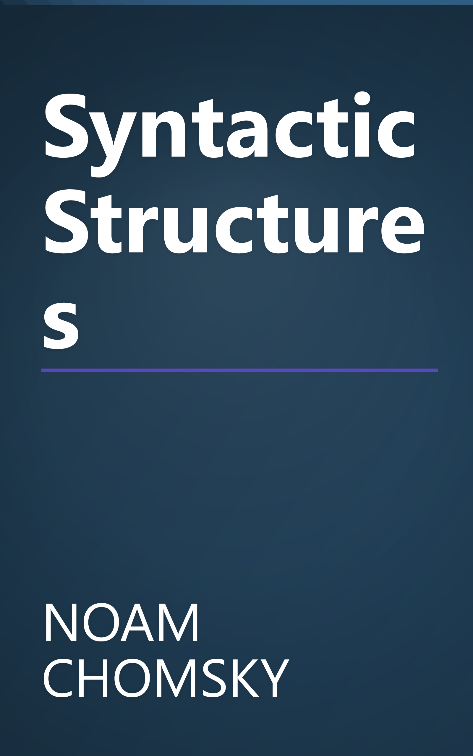 Syntactic Structures book cover