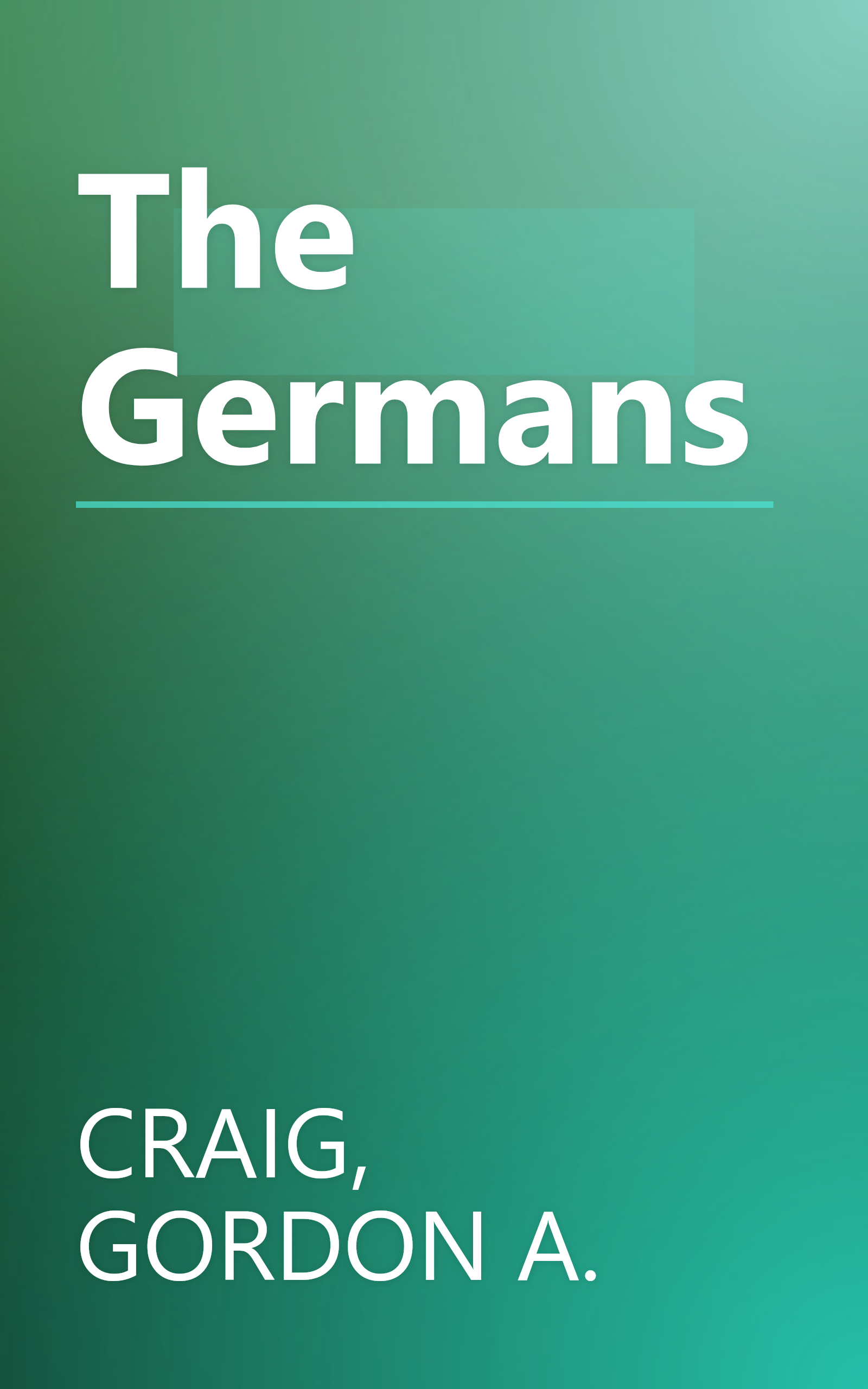 The Germans book cover