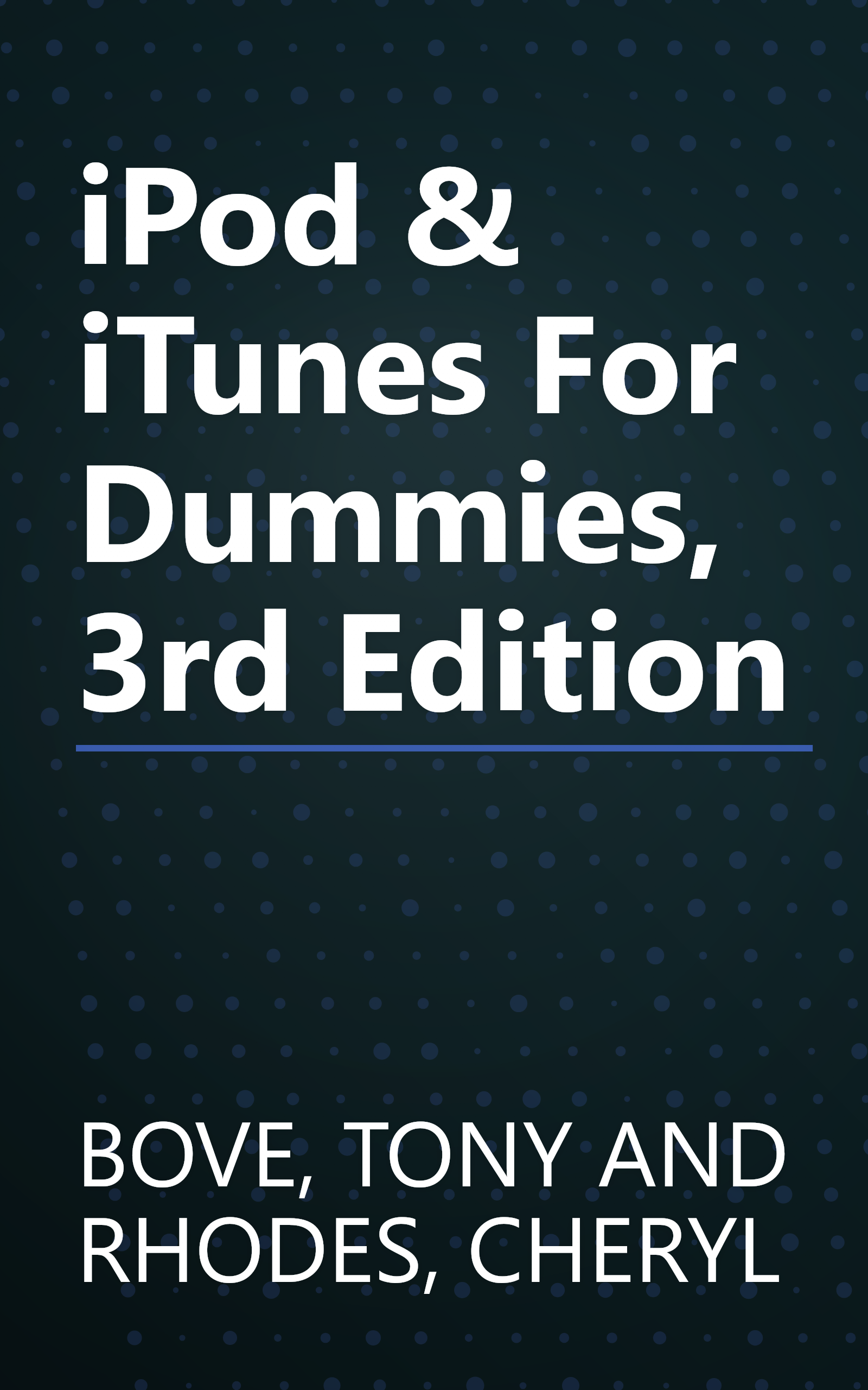 iPod & iTunes For Dummies, 3rd Edition book cover
