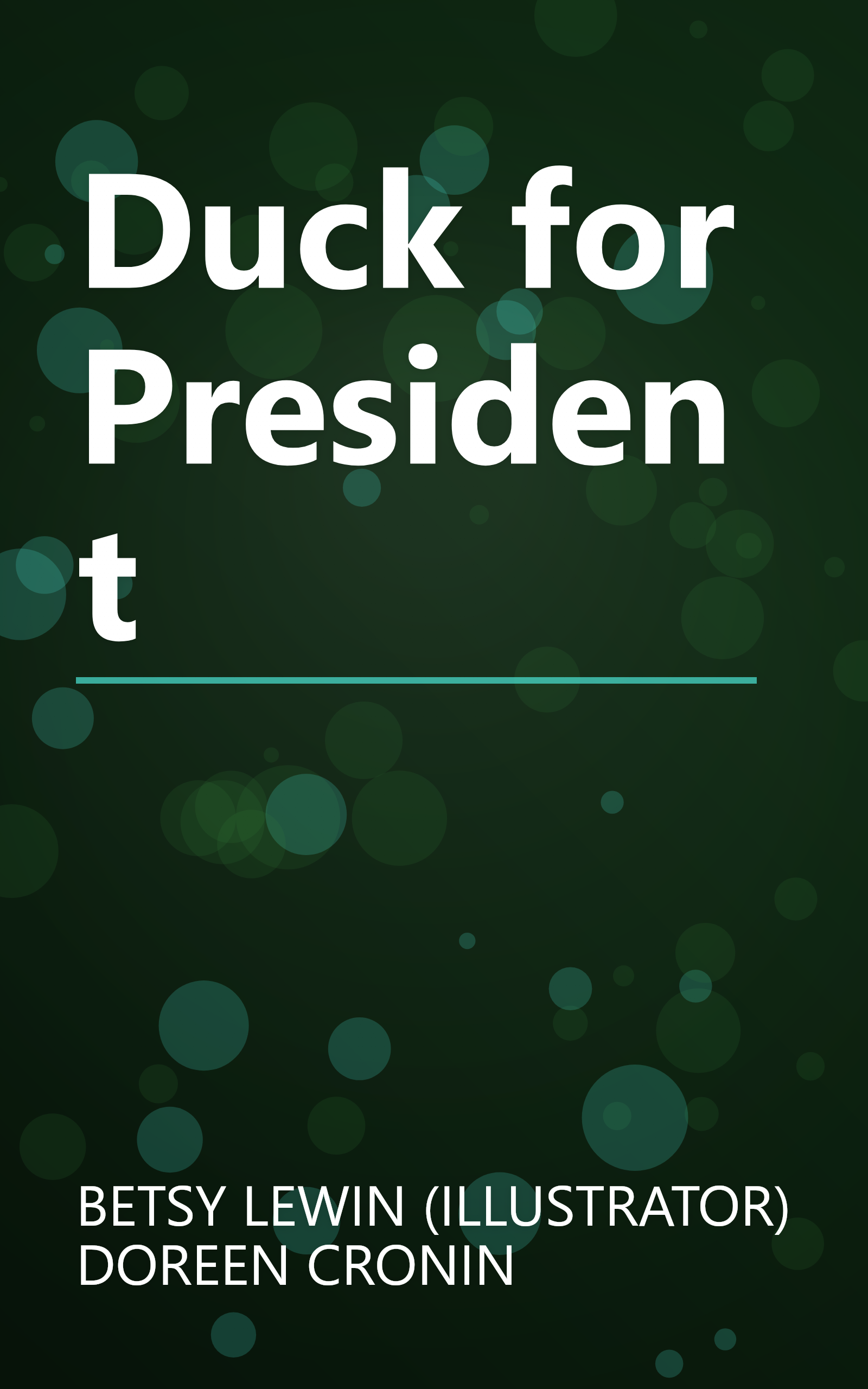 Duck for President book cover